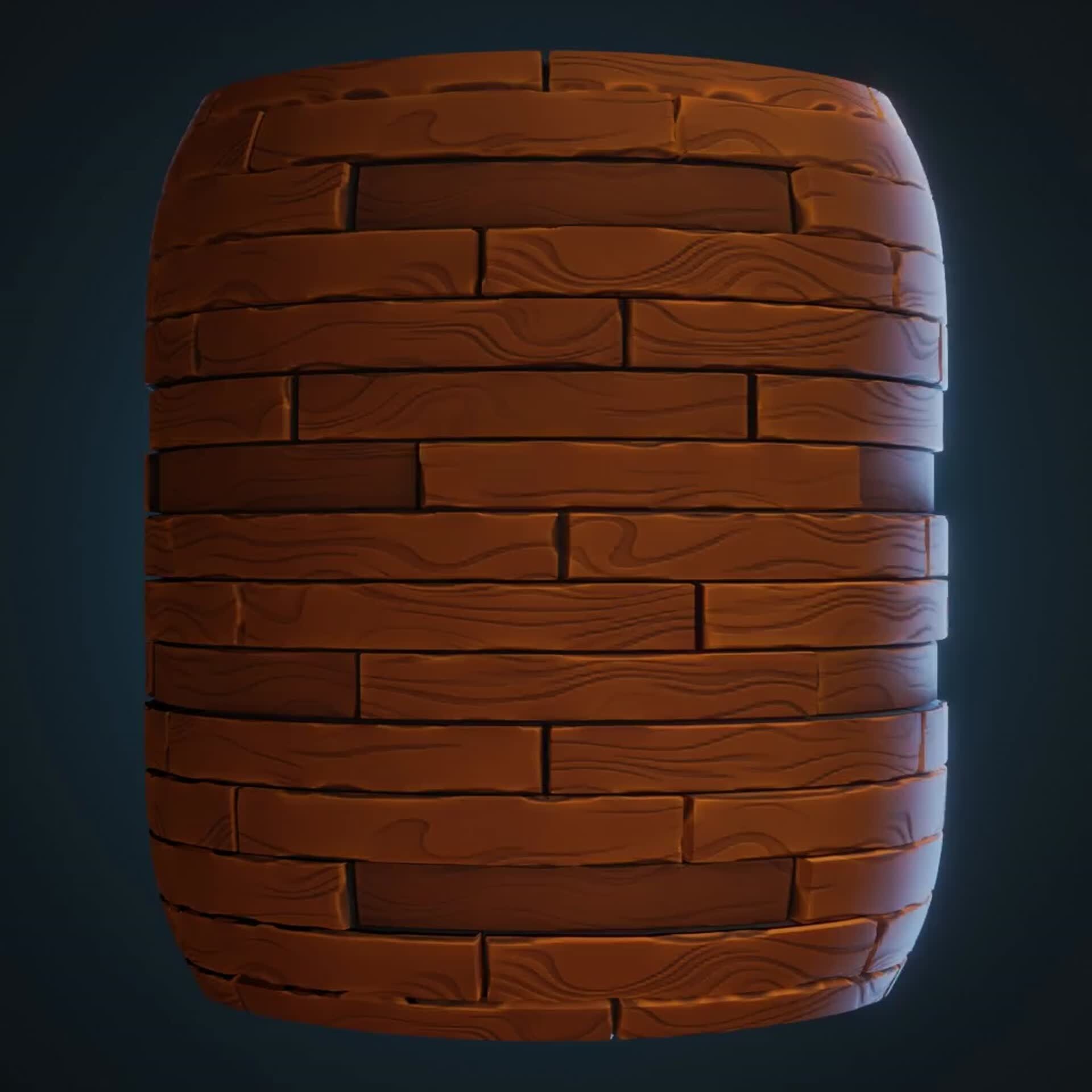 ArtStation - Stylized Plank Material