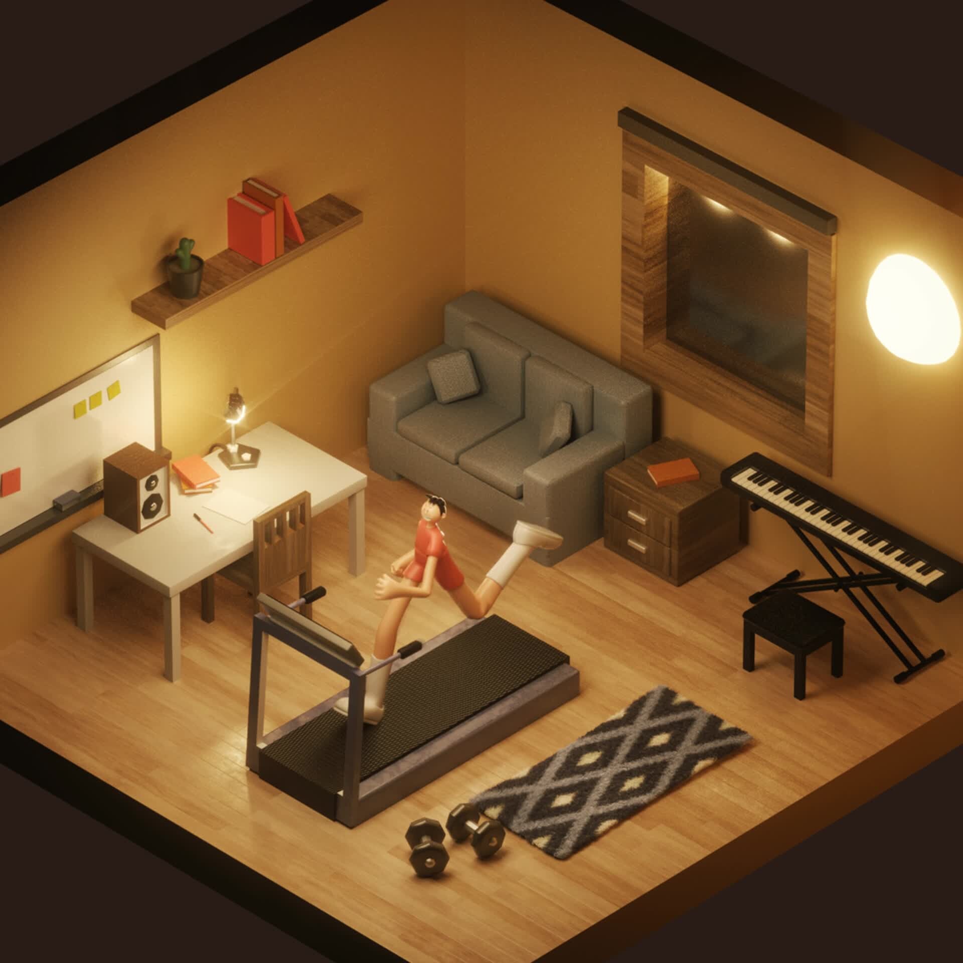 Hossam T | 3D Artist - Isometric Run