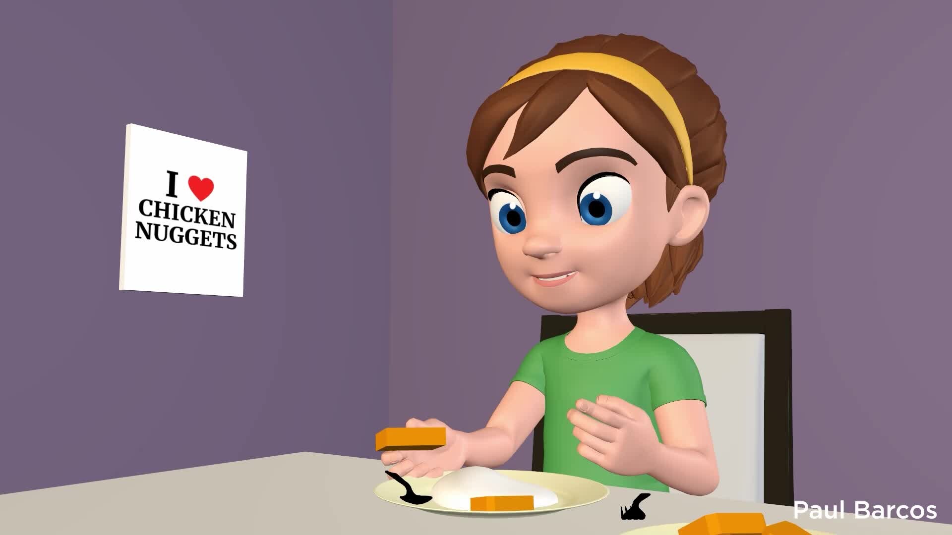 ArtStation - Acting Shot Animation - Chicken Nuggets!!!