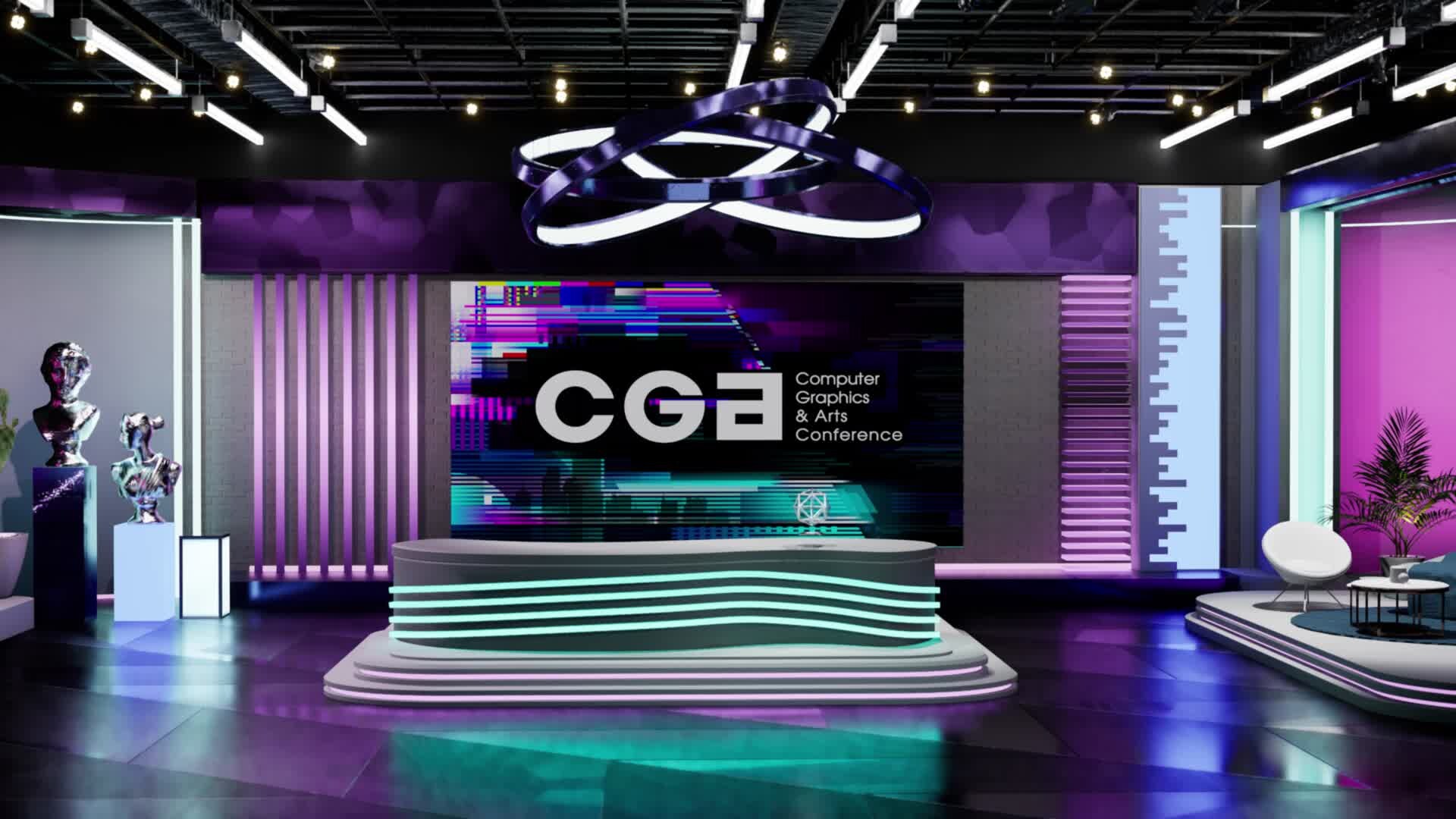 ArtStation - TV studio - CGA conference Belgrade