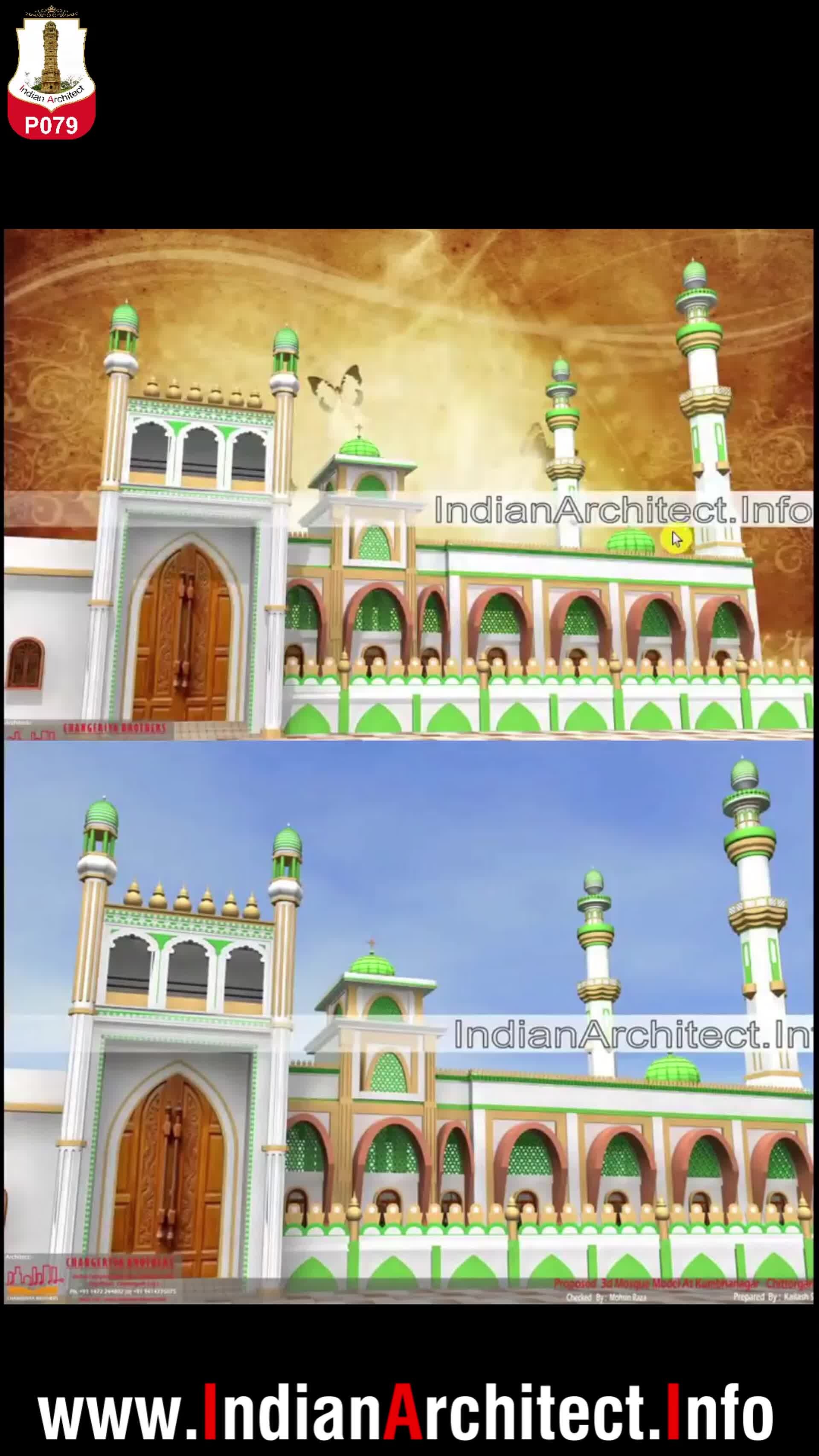 ArtStation - P79- Mosque 3D Modling :- Project For Kumbhanagr Chittorgarh
