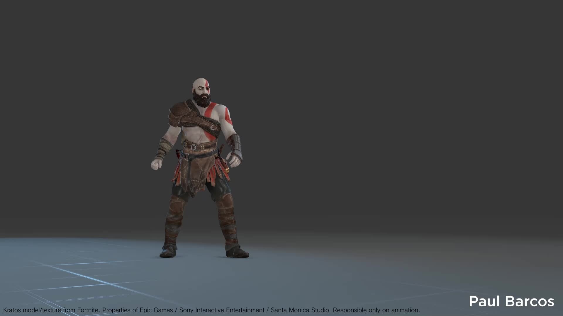 ArtStation - GOW Kratos Combo Animation