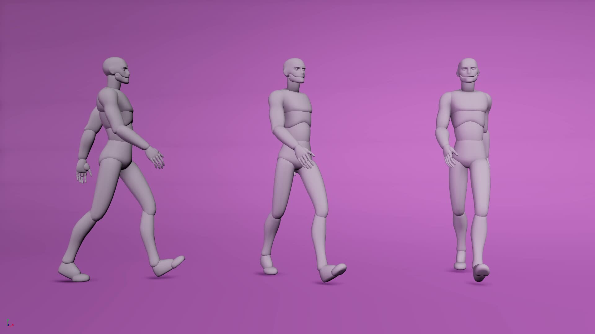 ArtStation - Neutral walk cycle animation