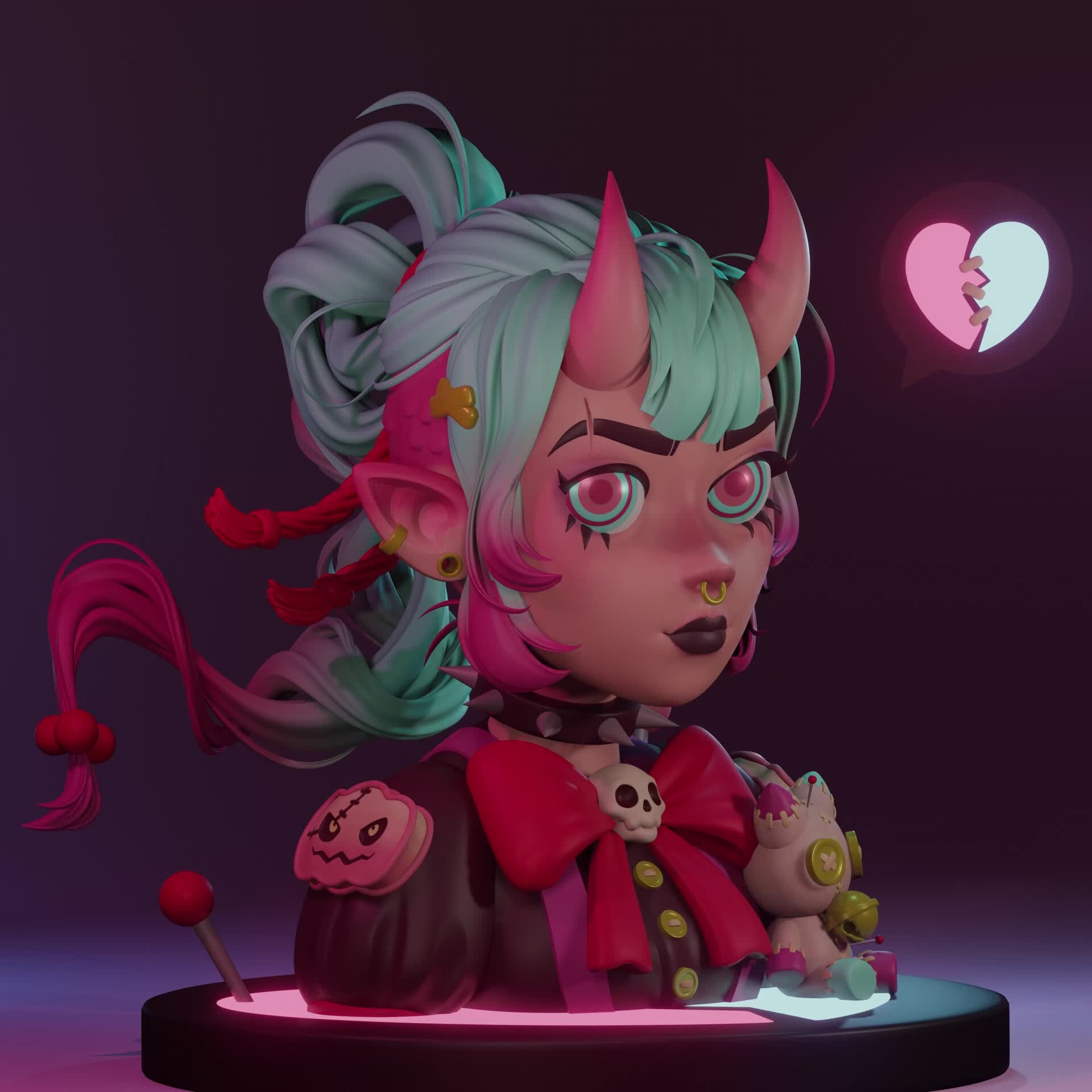 ArtStation - Voodoo Demon Girl