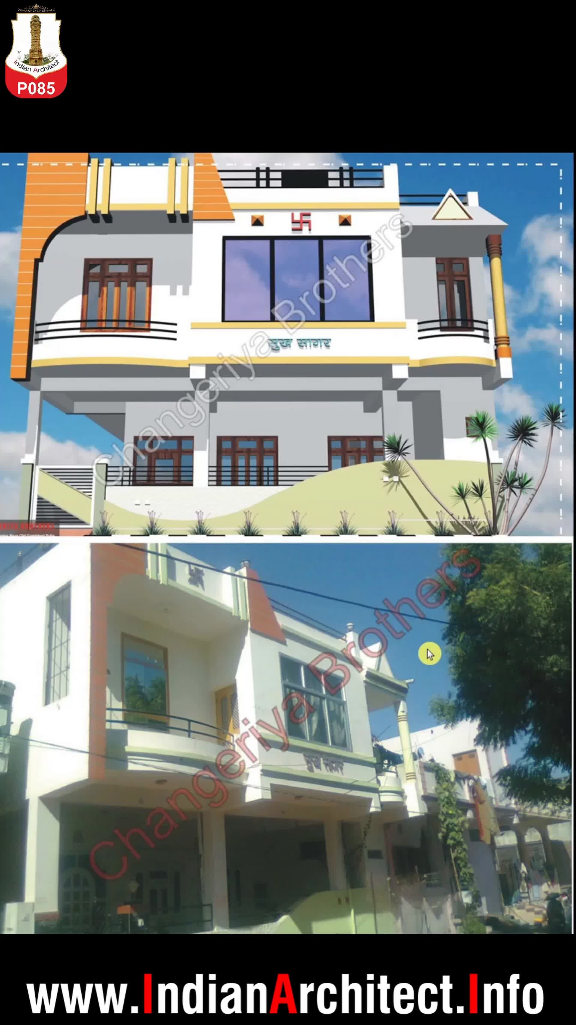 ArtStation - P85-Sukha Sagar 30x60 3d Model Elevation