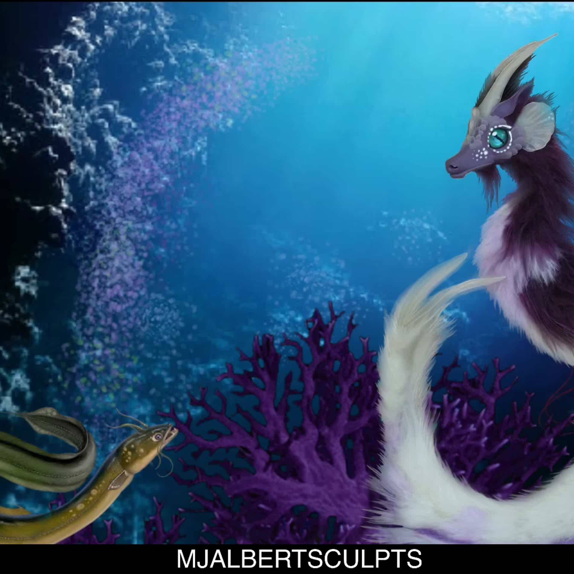 ArtStation - Serpent Water Dragon - Clip - Land of Veil Claw