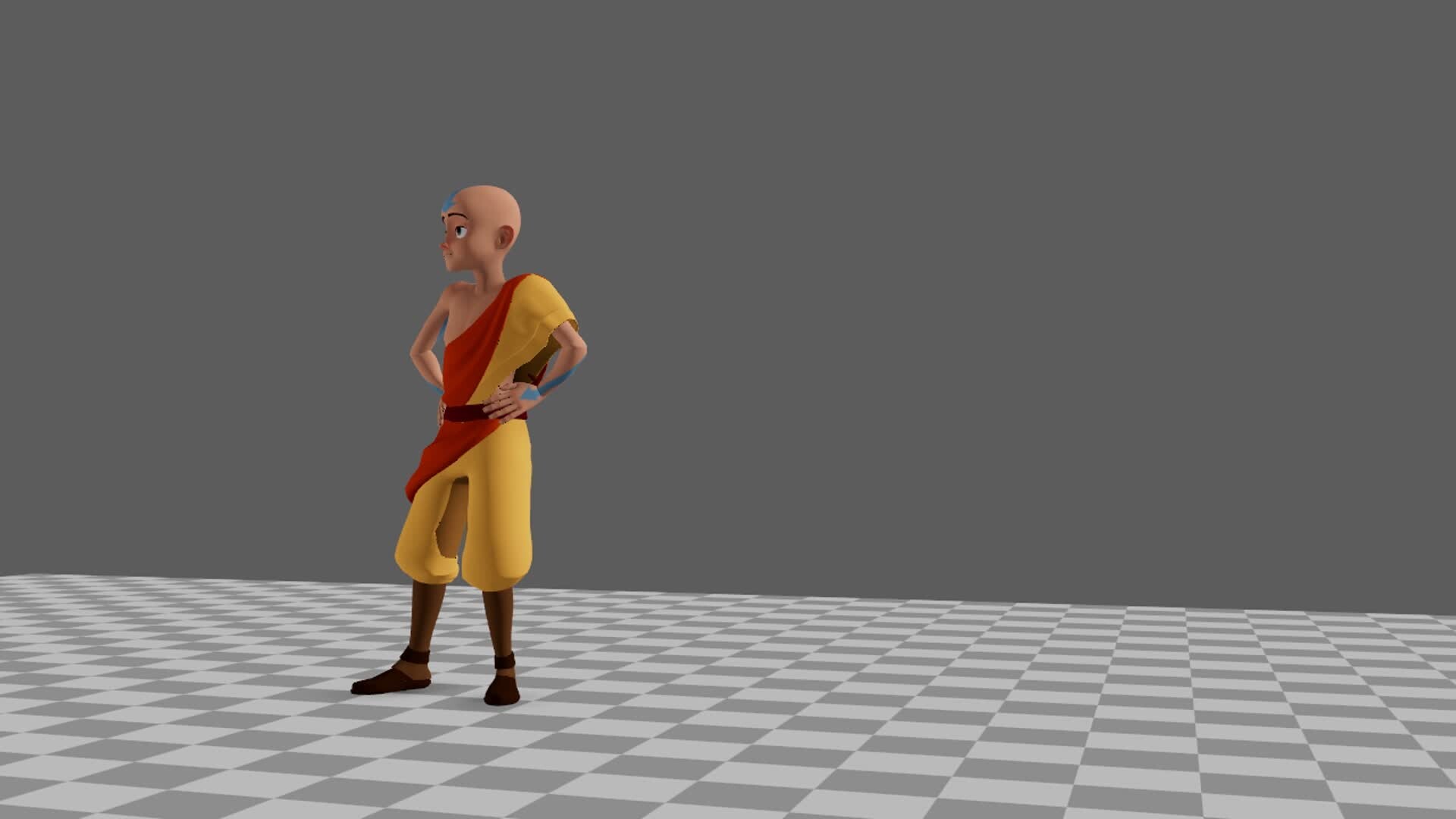 ArtStation - Aang Run Start Anim