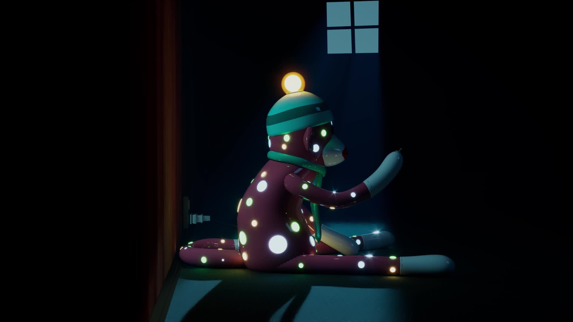 ArtStation - Sock Monkey Lamp