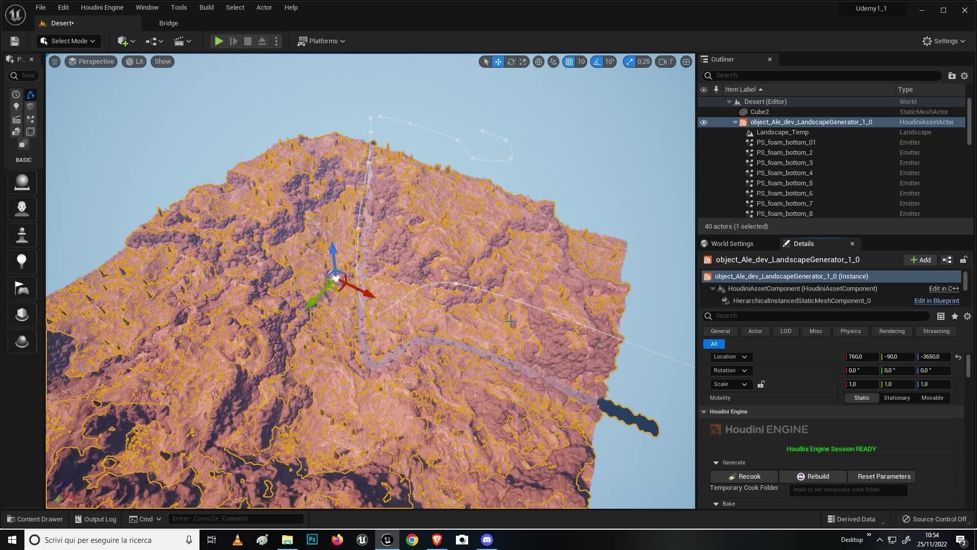 ArtStation - Procedural Environment made with Houdini for Unreal Engine5.