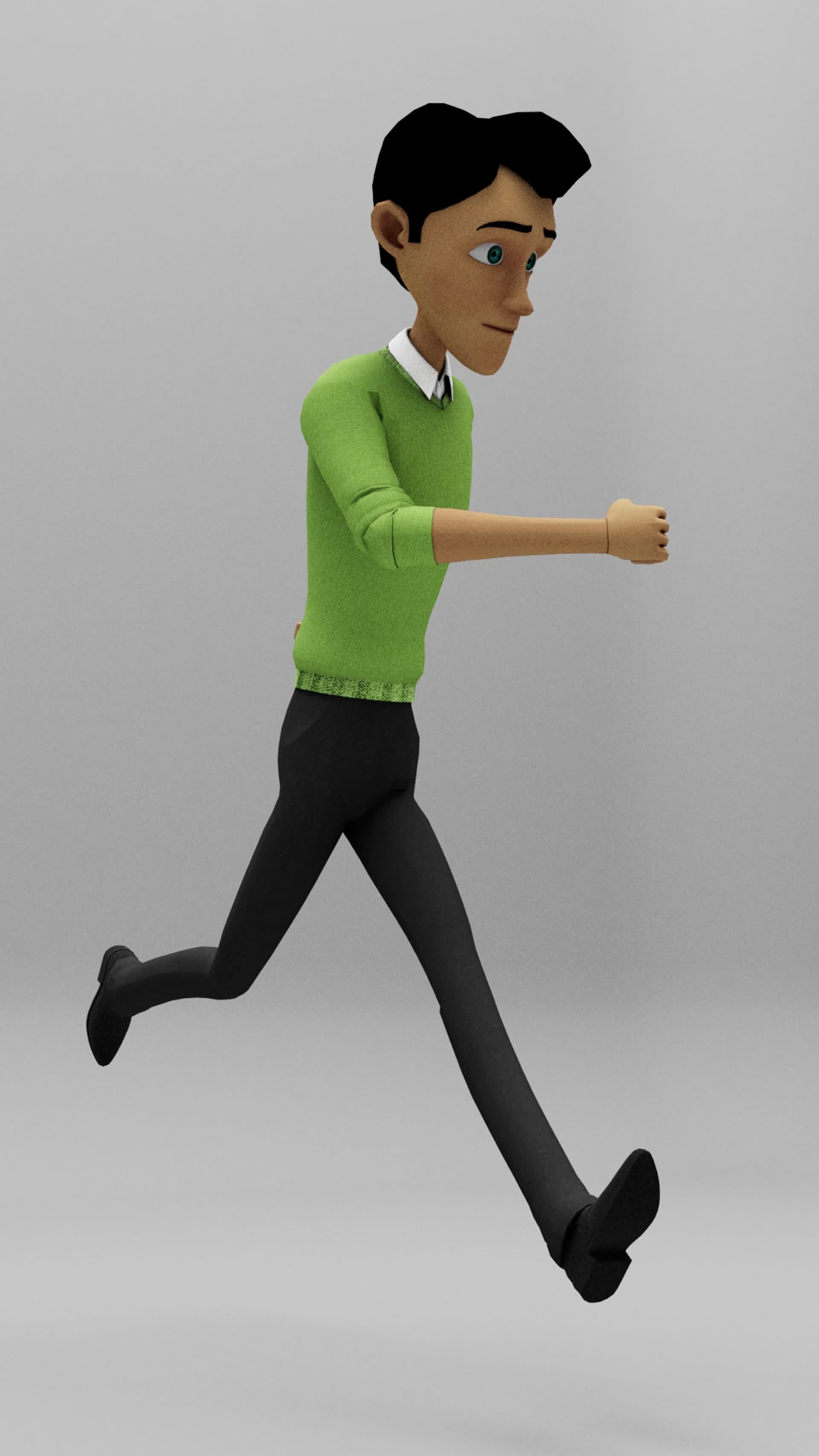 ArtStation - Basic run Cycle