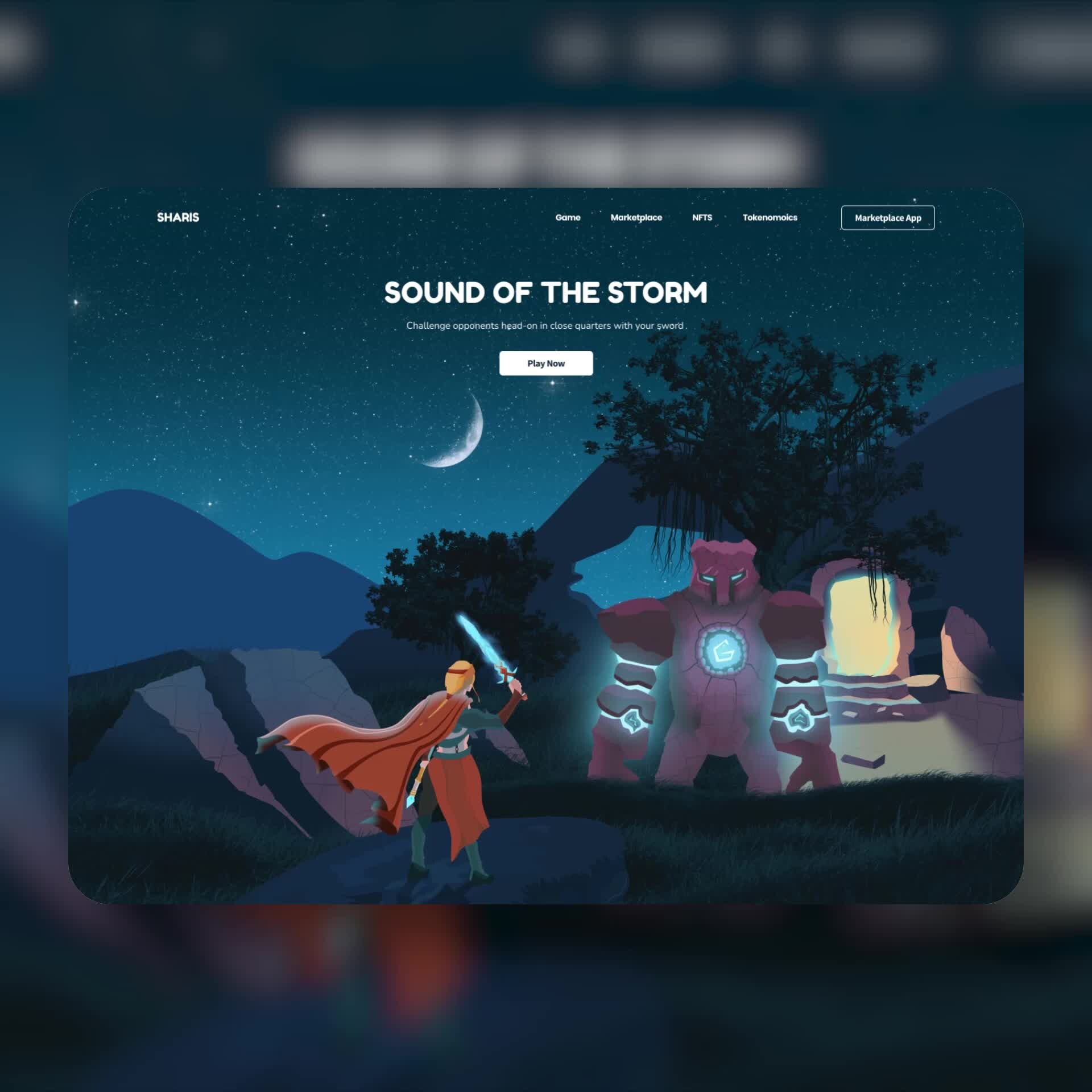 ArtStation - Fantasy Game Website Landing Page Concept Drawing