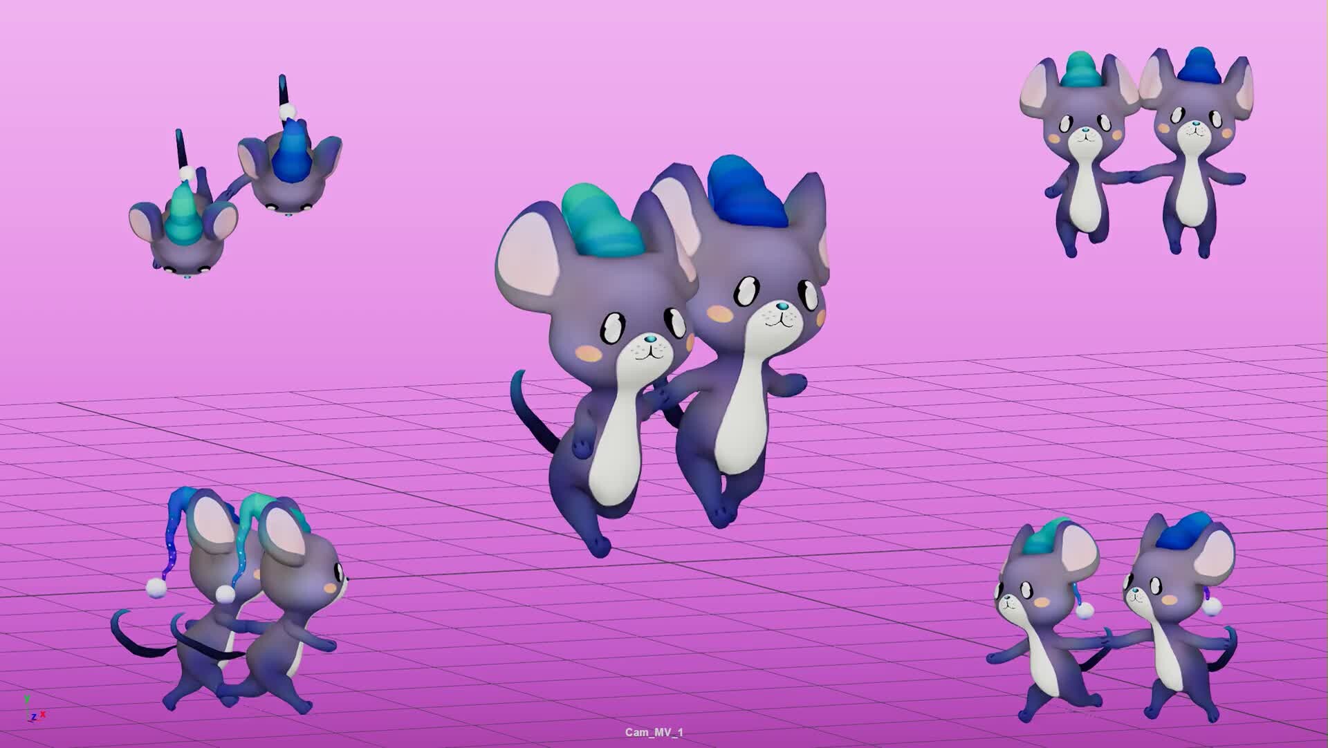 ArtStation - Sleepy Mice Run Animation