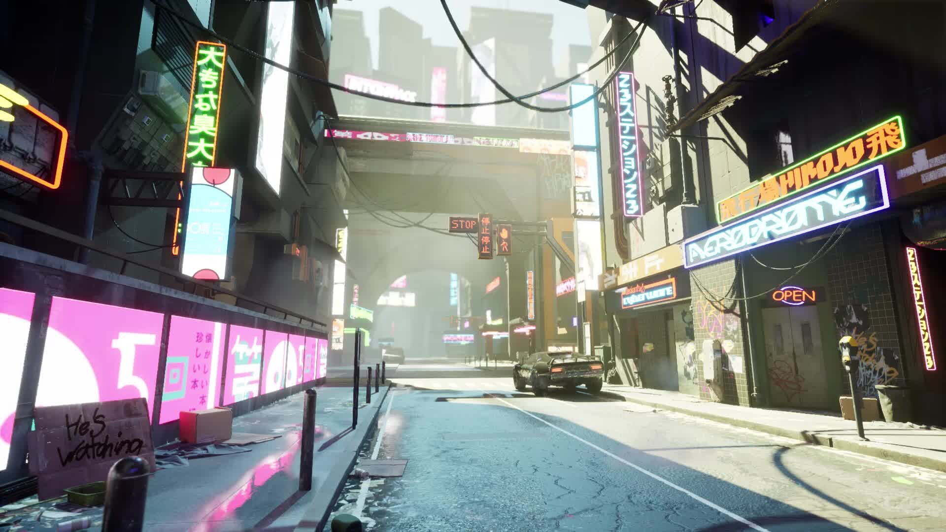 ArtStation - Another Cyberpunk Street