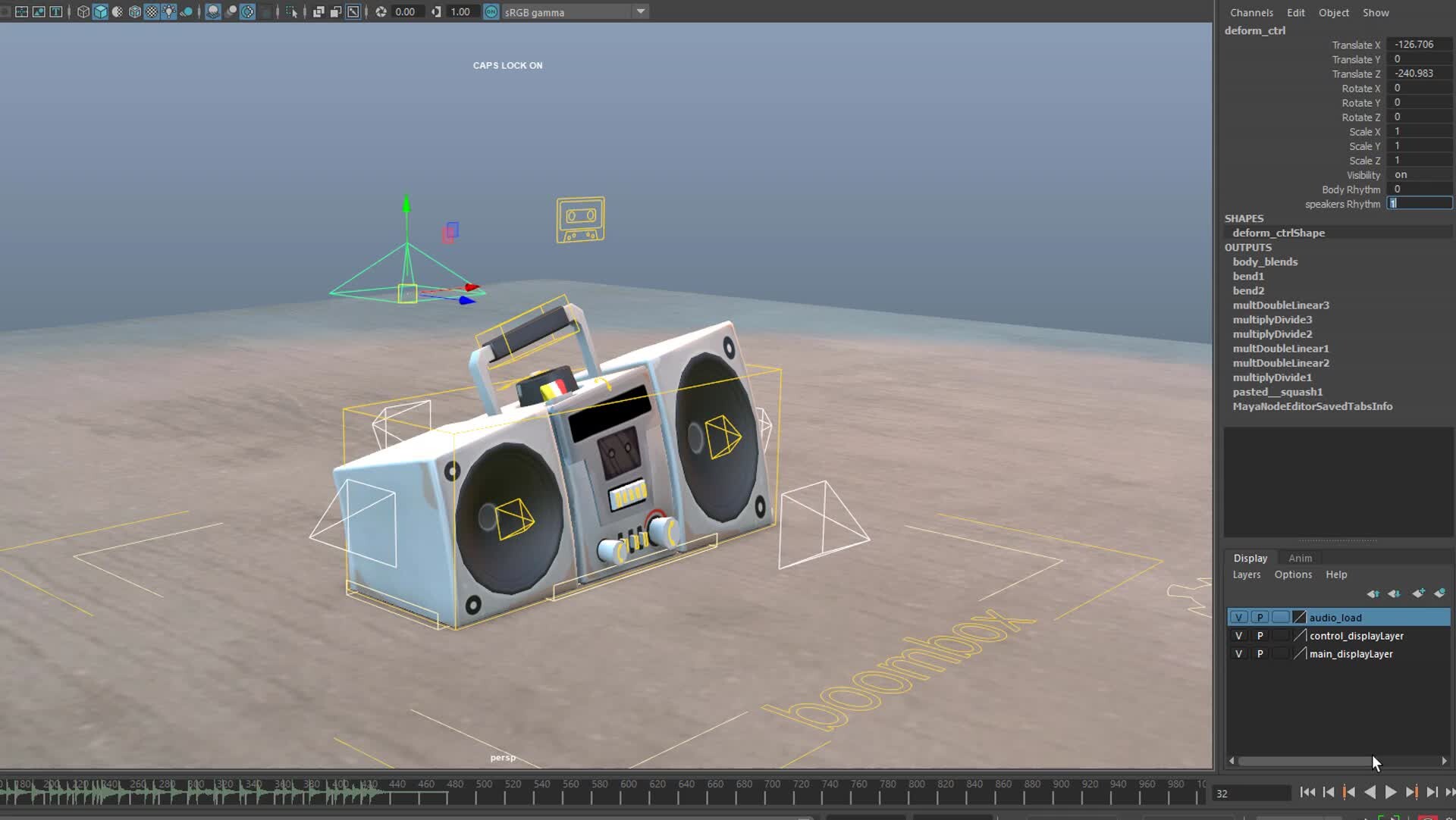 ArtStation - Boombox free rig