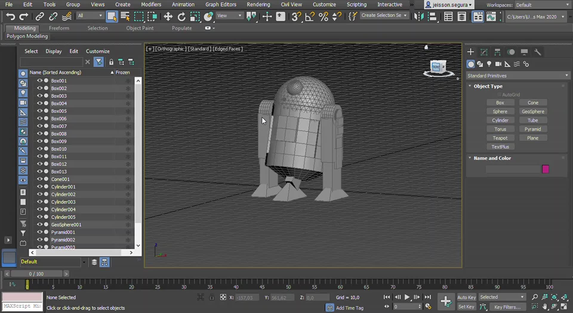 ArtStation - modelado de ar2d2