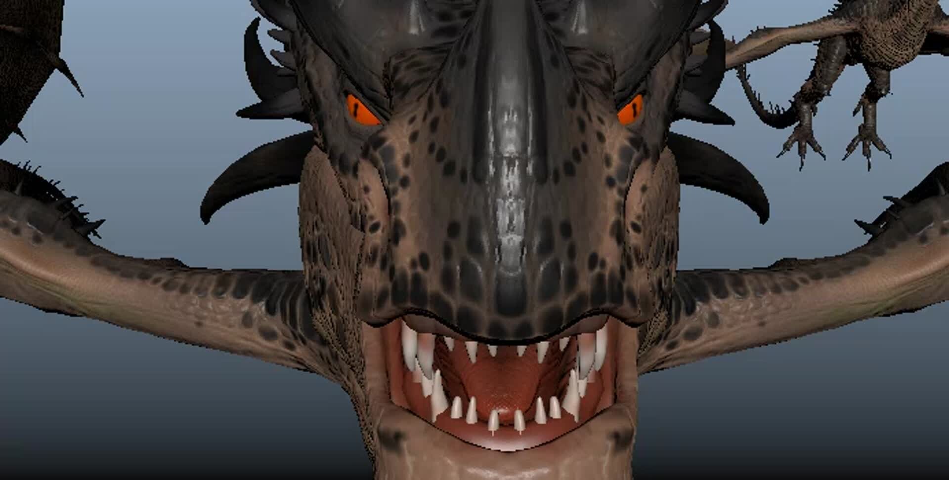 ArtStation - Dragons flying 3d Animation