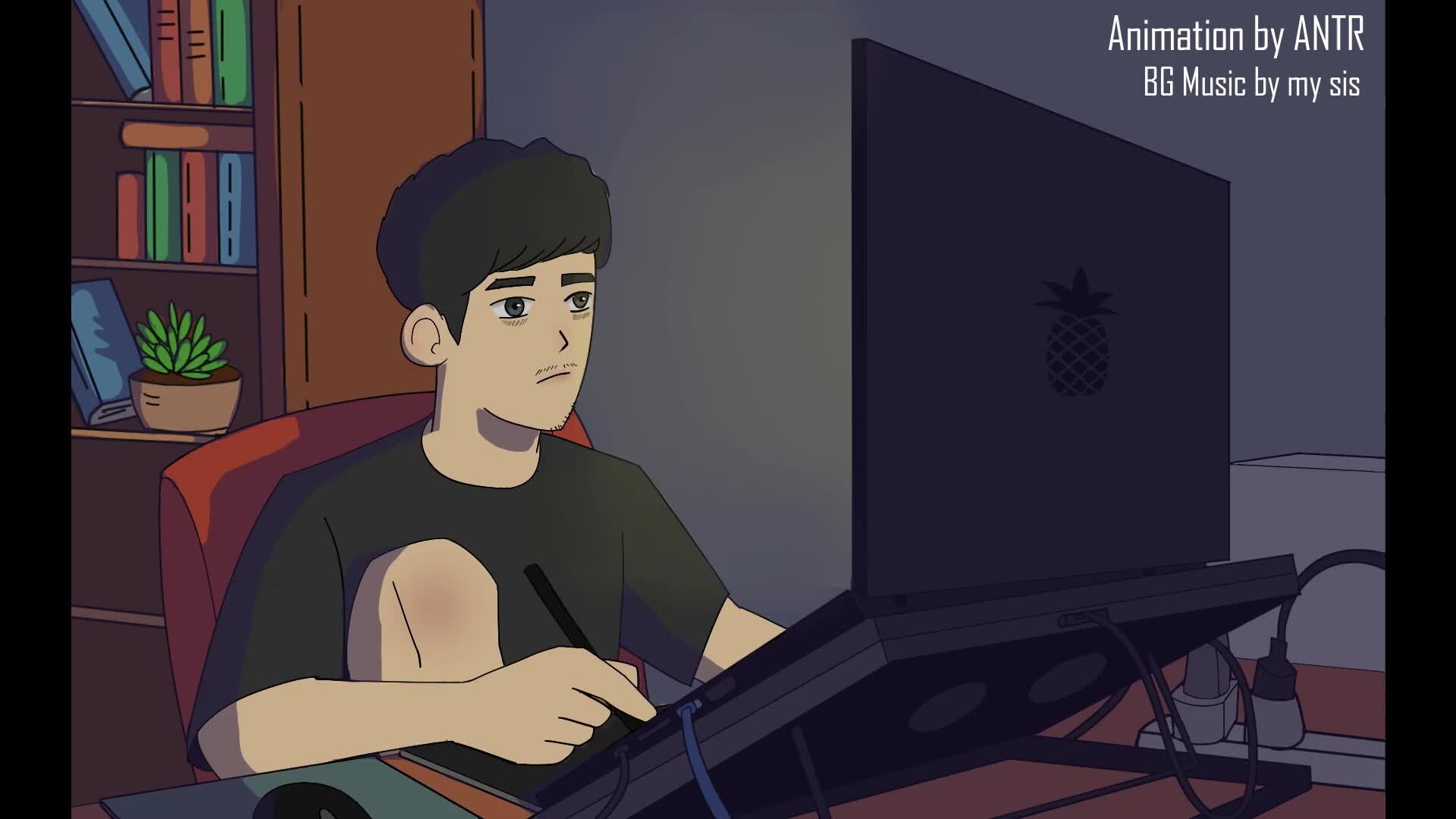 ArtStation - Lofi late night drawing