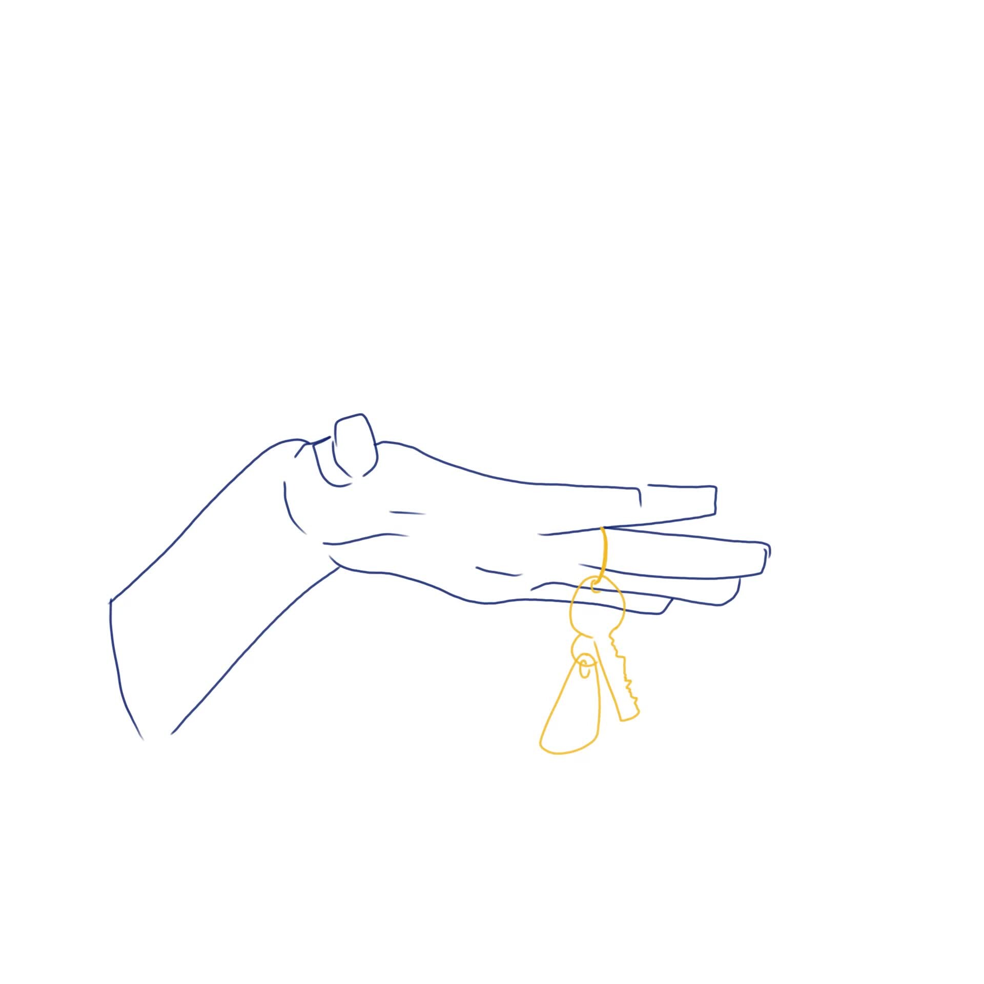 ArtStation - Hand catching keys animation