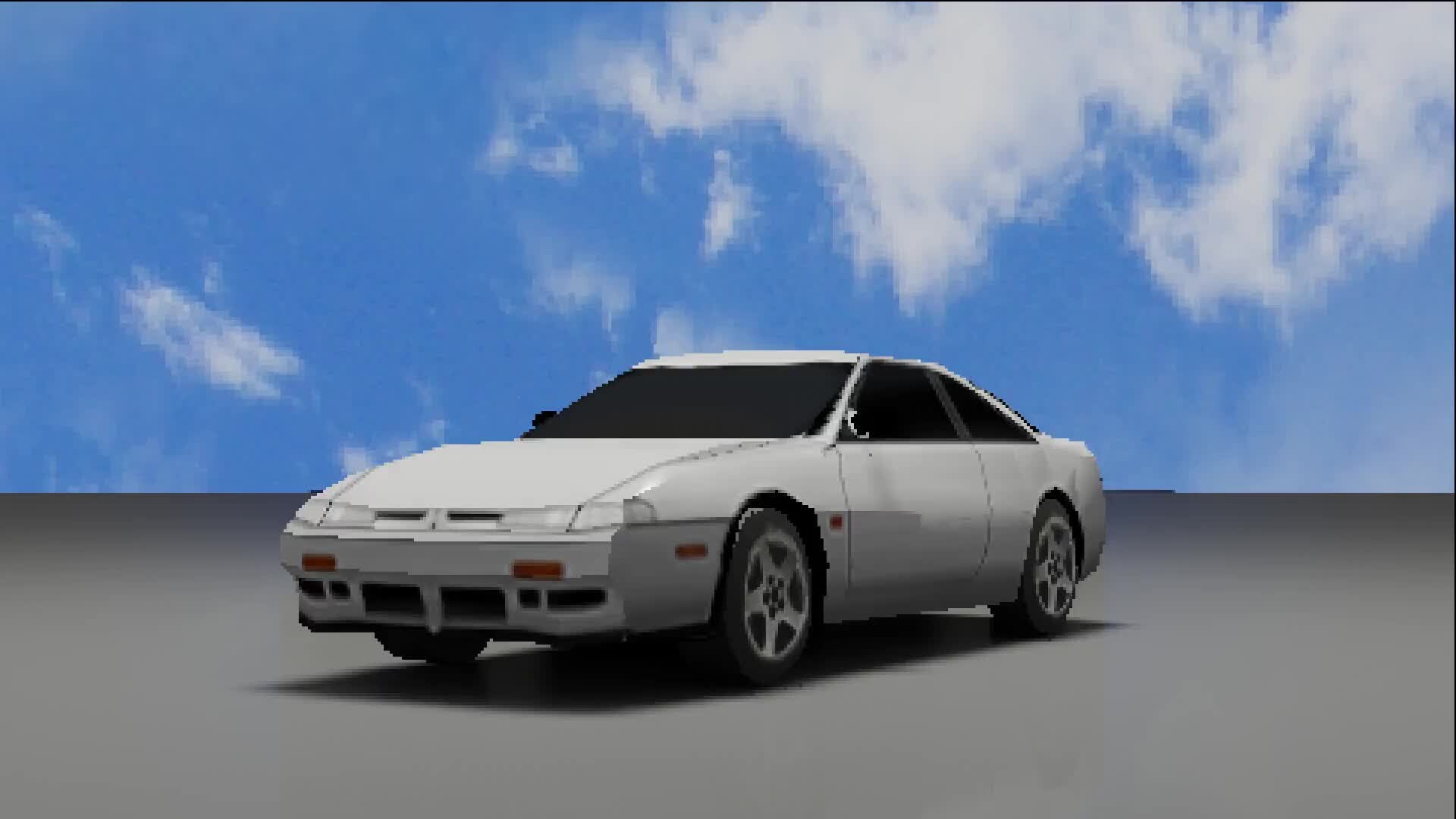ArtStation - Nissan S14 Silvia w/PlayStation 1 Affine Texture Warping