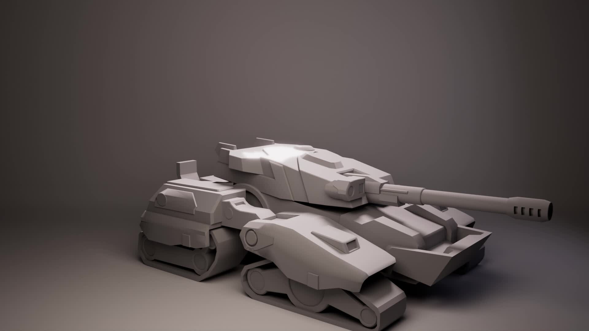 ArtStation - Futuristic Tank Concept Model