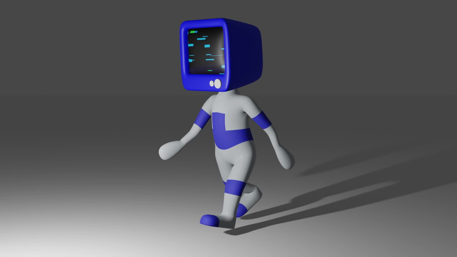 ArtStation - Animated 'TV character' (from the Course with Grant Abbitt)