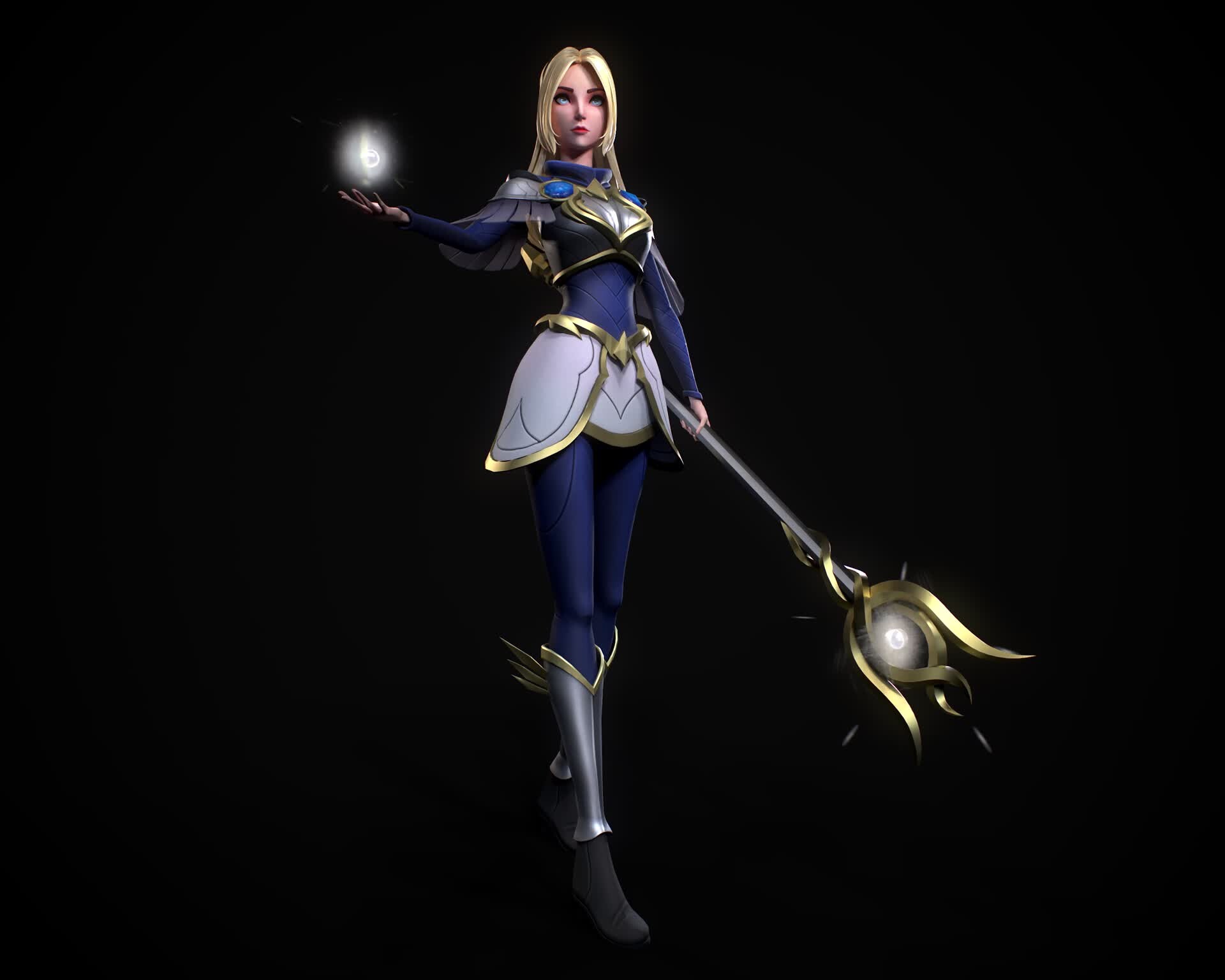 ArtStation - Lux 3d model fan art + practice