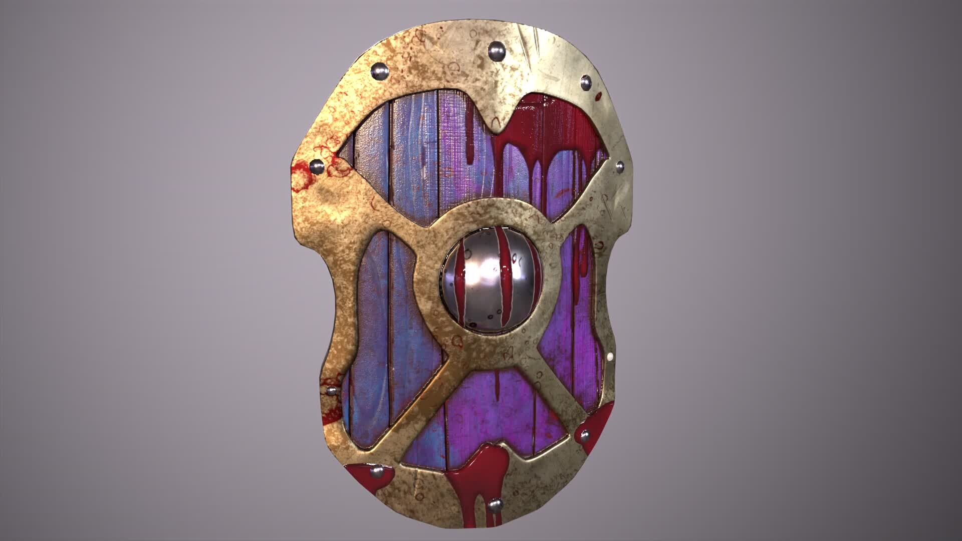 ArtStation - "Crimson Guardian: A Bloodied Shield's Tale"