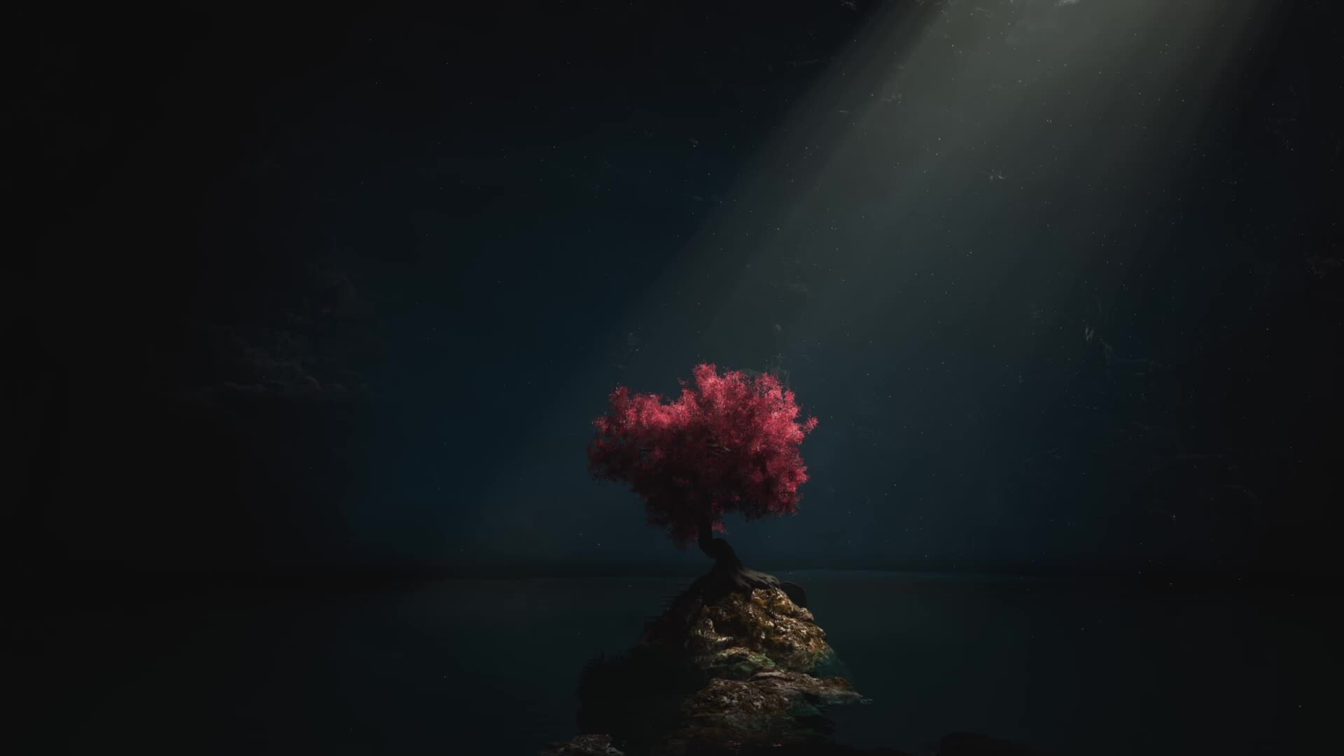 ArtStation - Tree in Cave