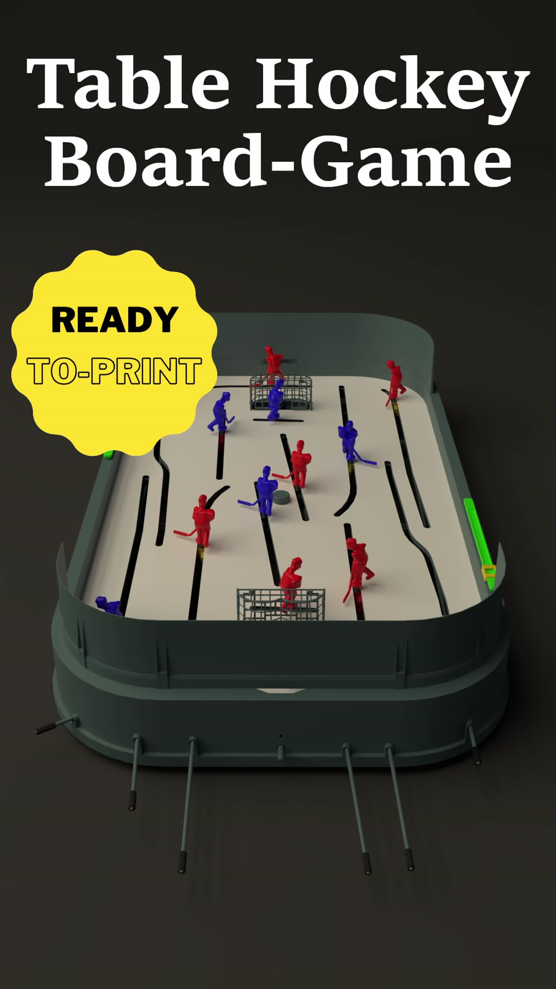 ArtStation - Printable Table Hockey Game