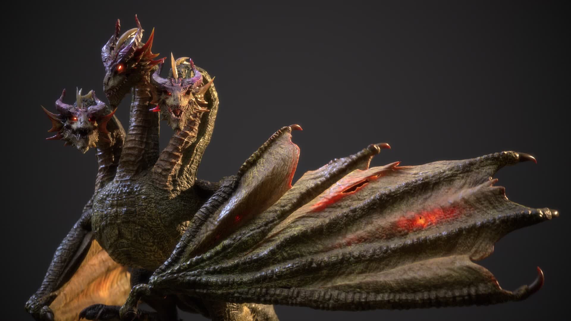 ArtStation - dragon_3head