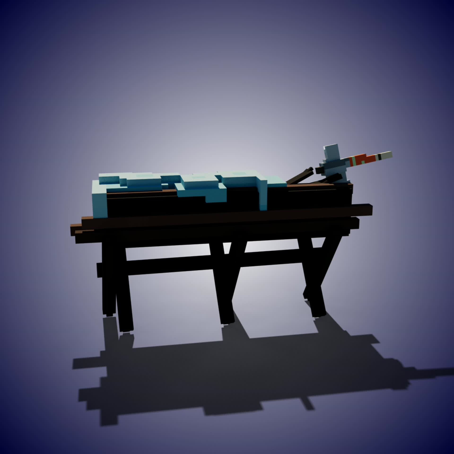 ArtStation - ice log for winter map