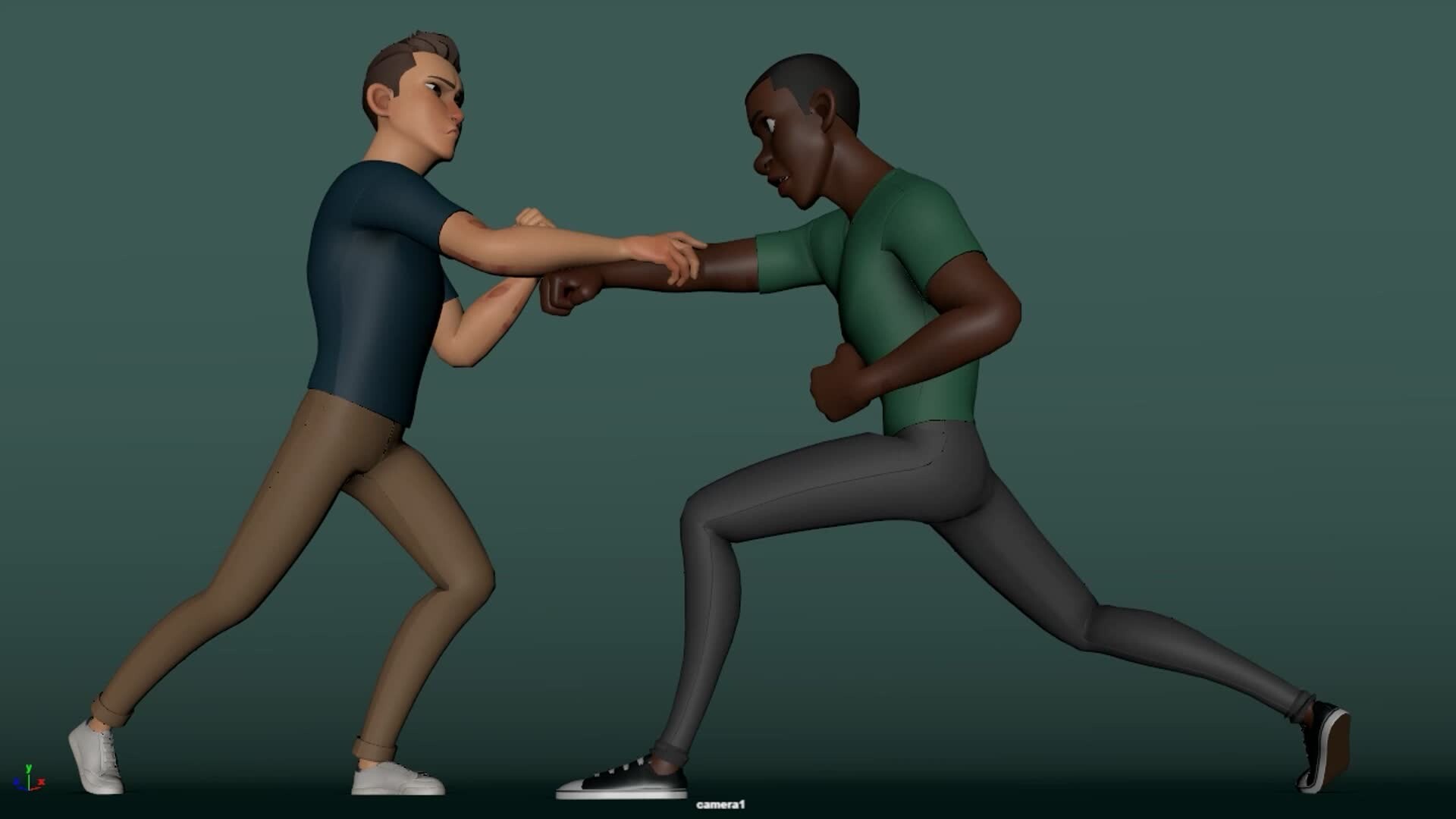 ArtStation - Karate Kid Kick Animation