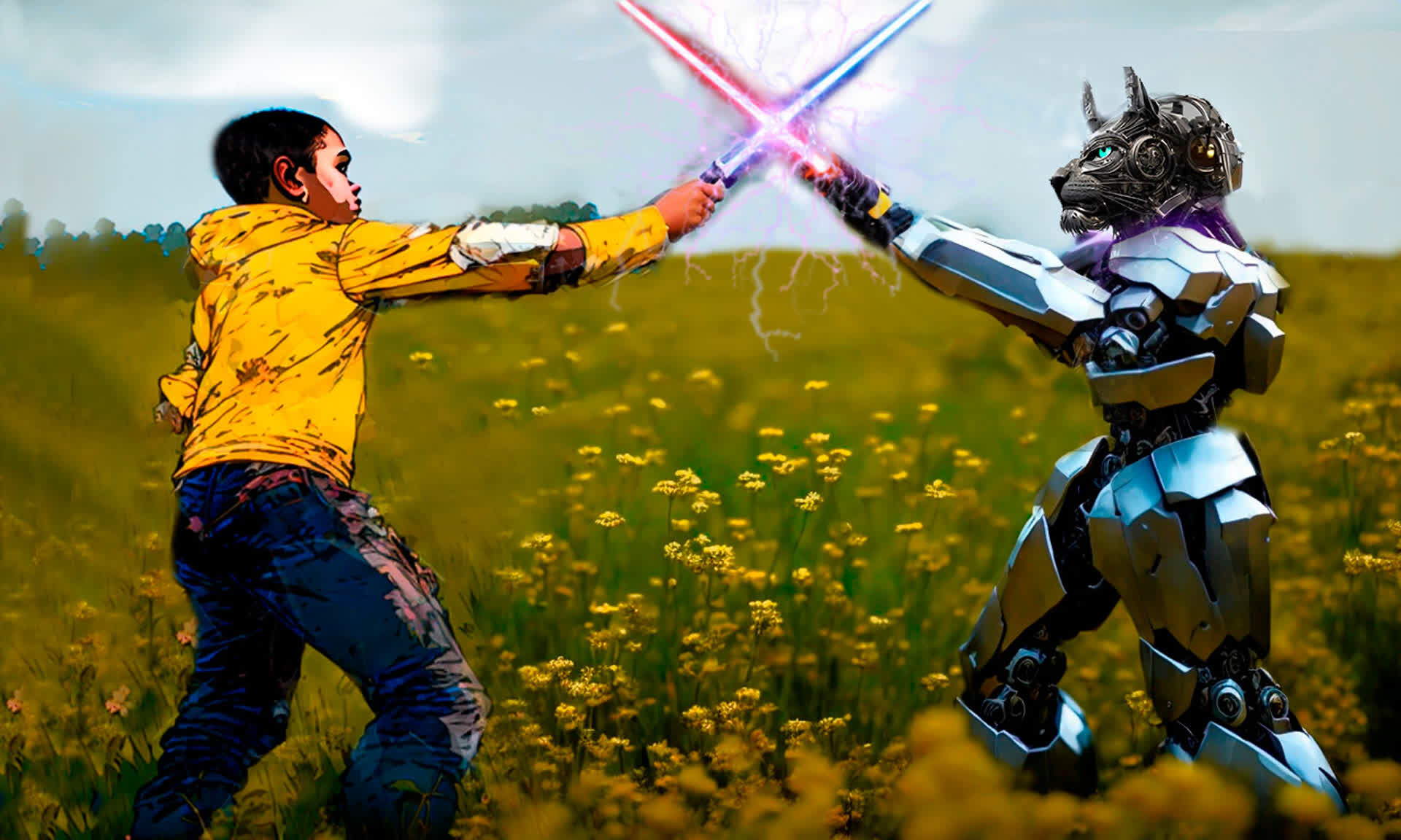 ArtStation - Human VS AI drama show