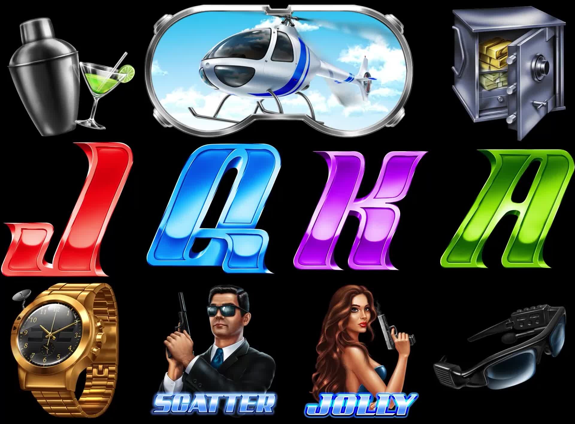 ArtStation - Set of Symbols animation for the Spy themed slot game