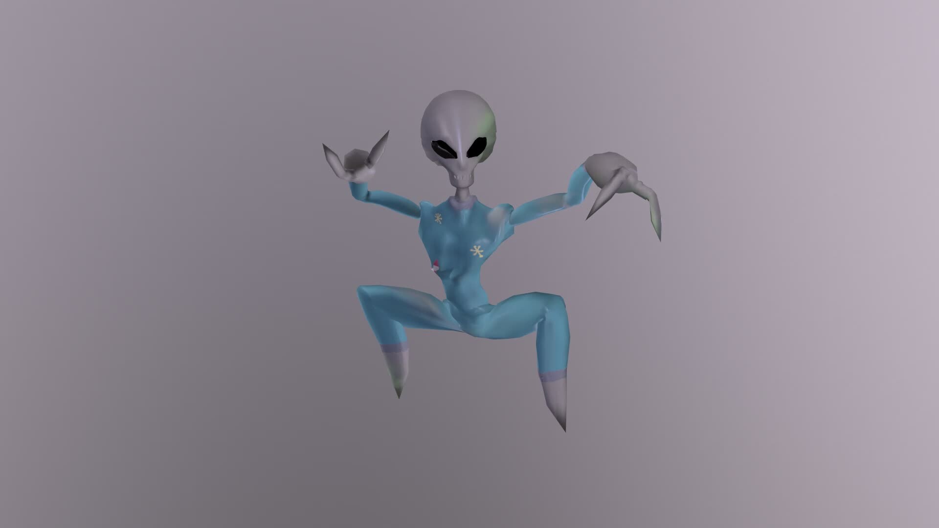 ArtStation - grey alien turns green