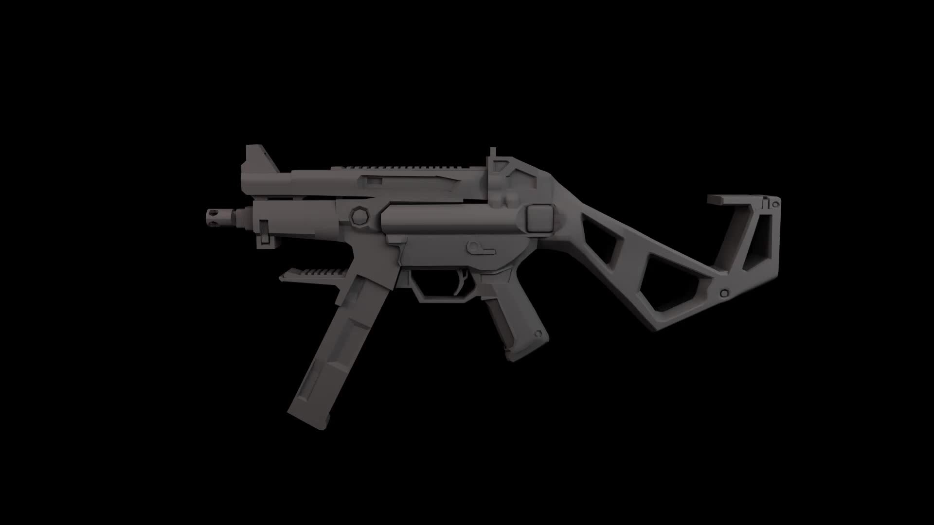 ArtStation - Futuristic Small Gun - 3D