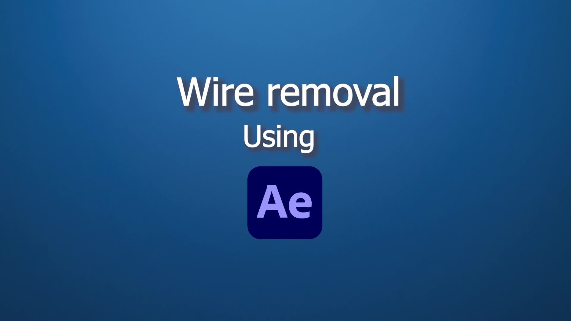 ArtStation - Wire removal