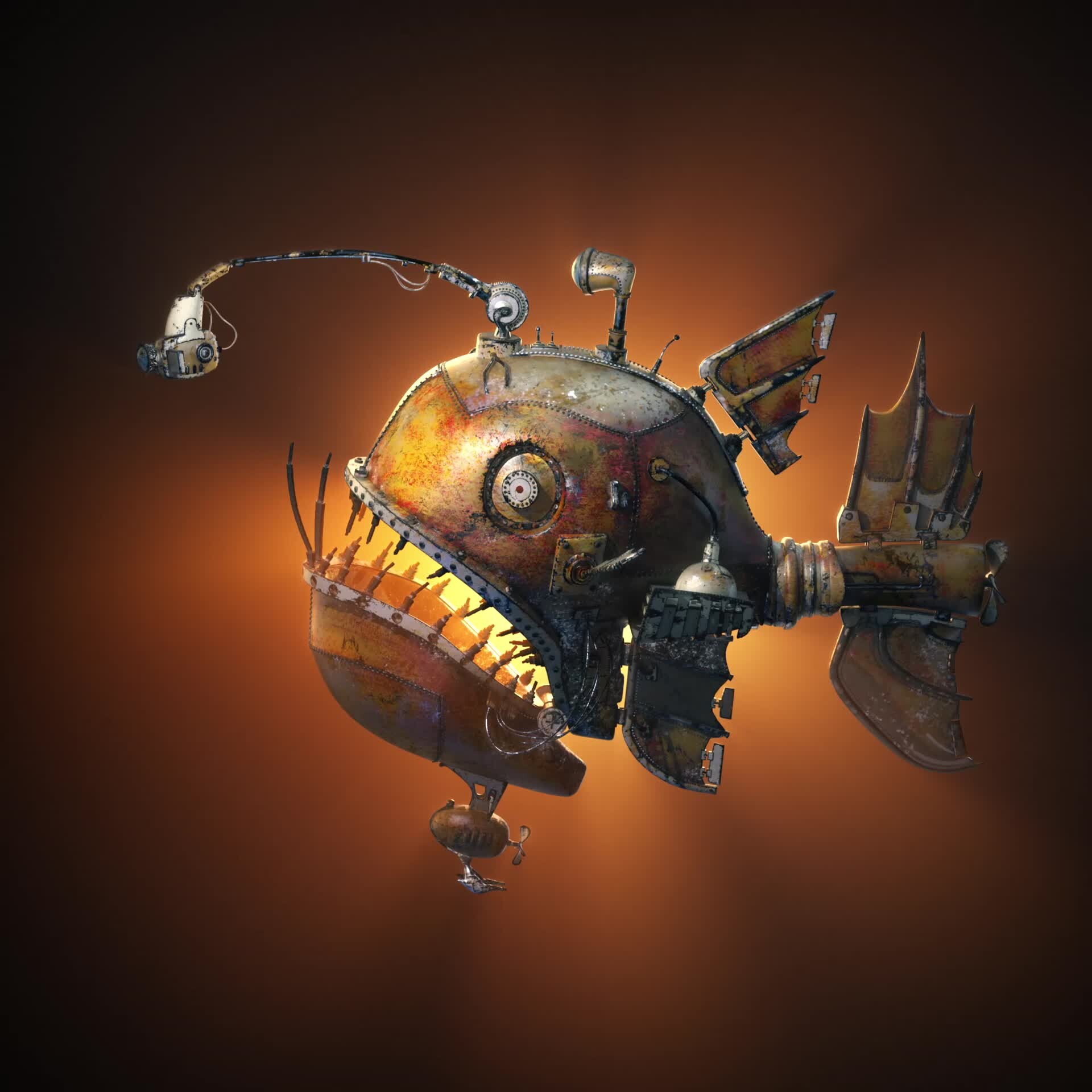 ArtStation - Steampunk Fish