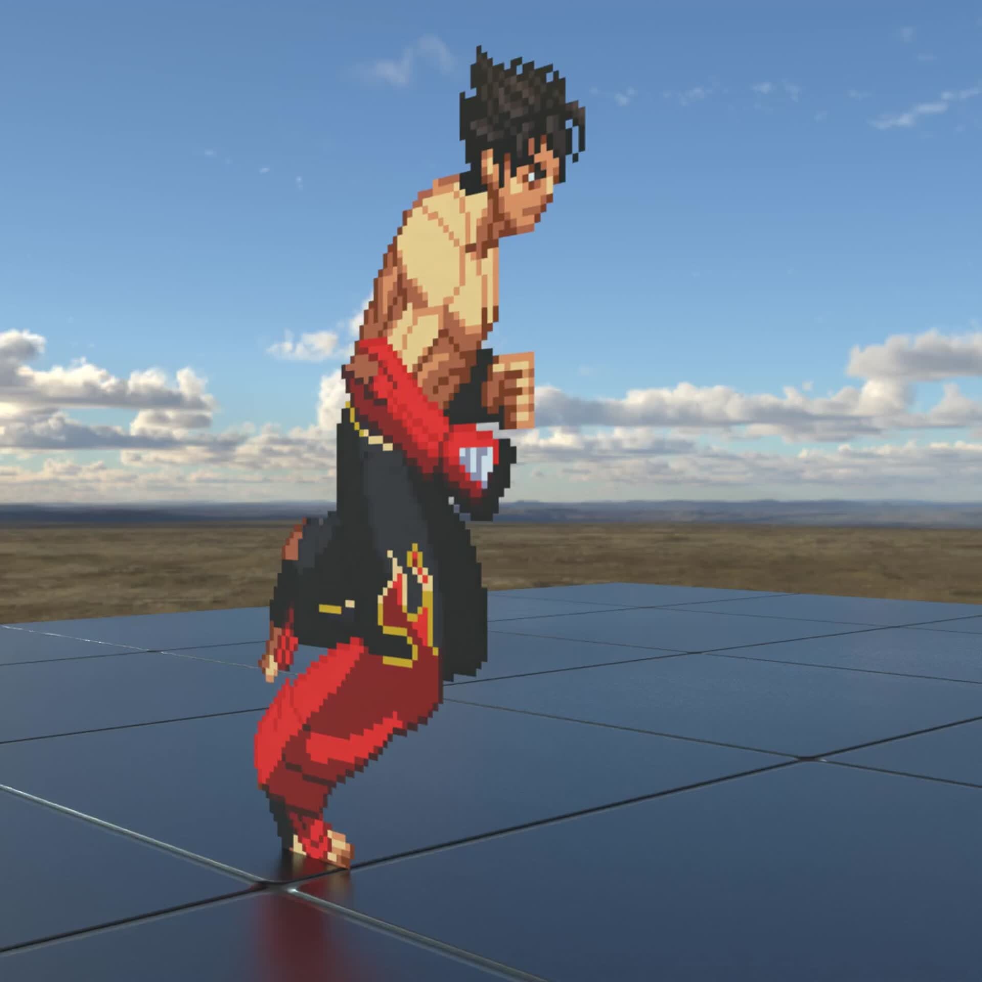 ArtStation - Rendered a sprite sheet in a 3D space OPTIX