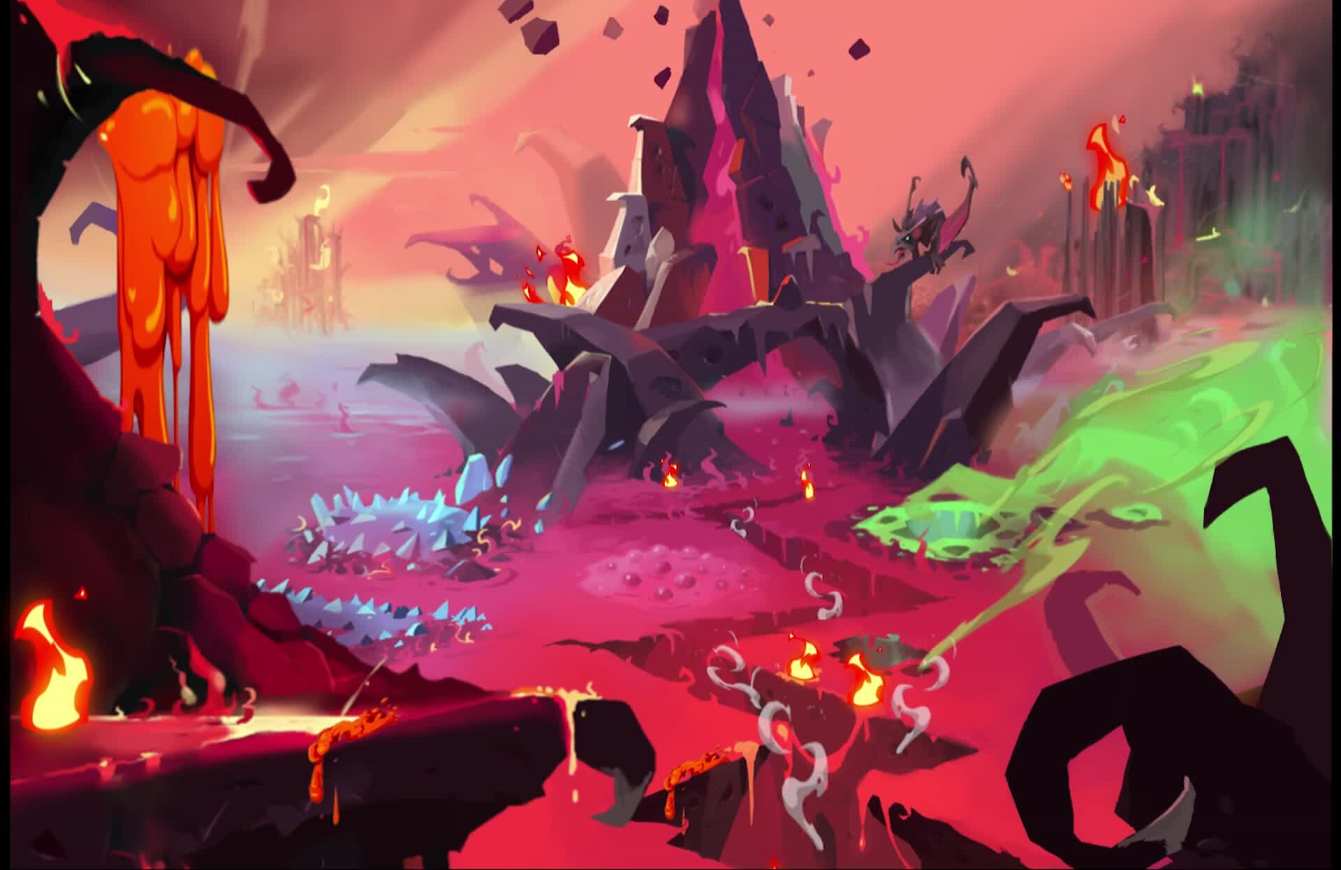 ArtStation - Fantasy game lava location