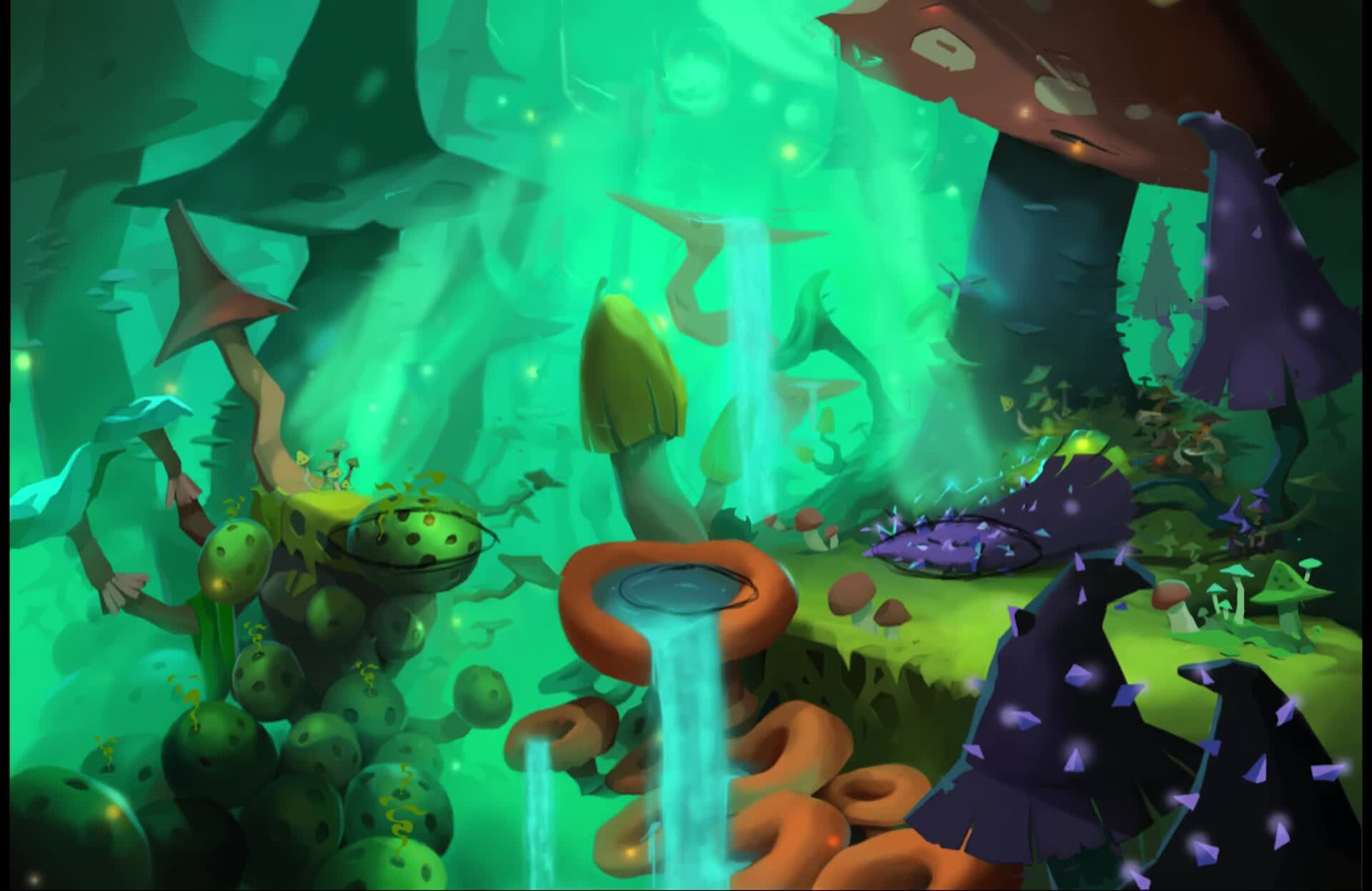 ArtStation - Fantasy game forest location