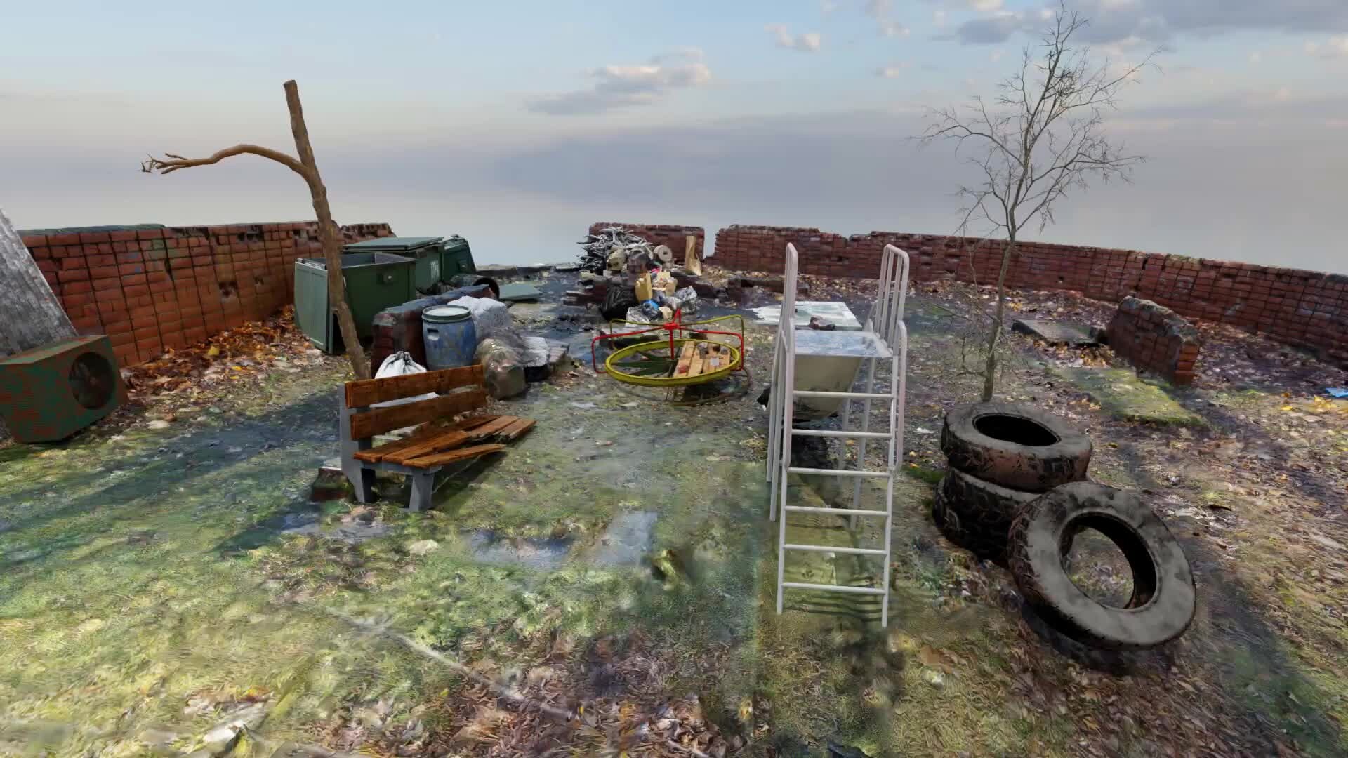 ArtStation - Dirty Park environment scene