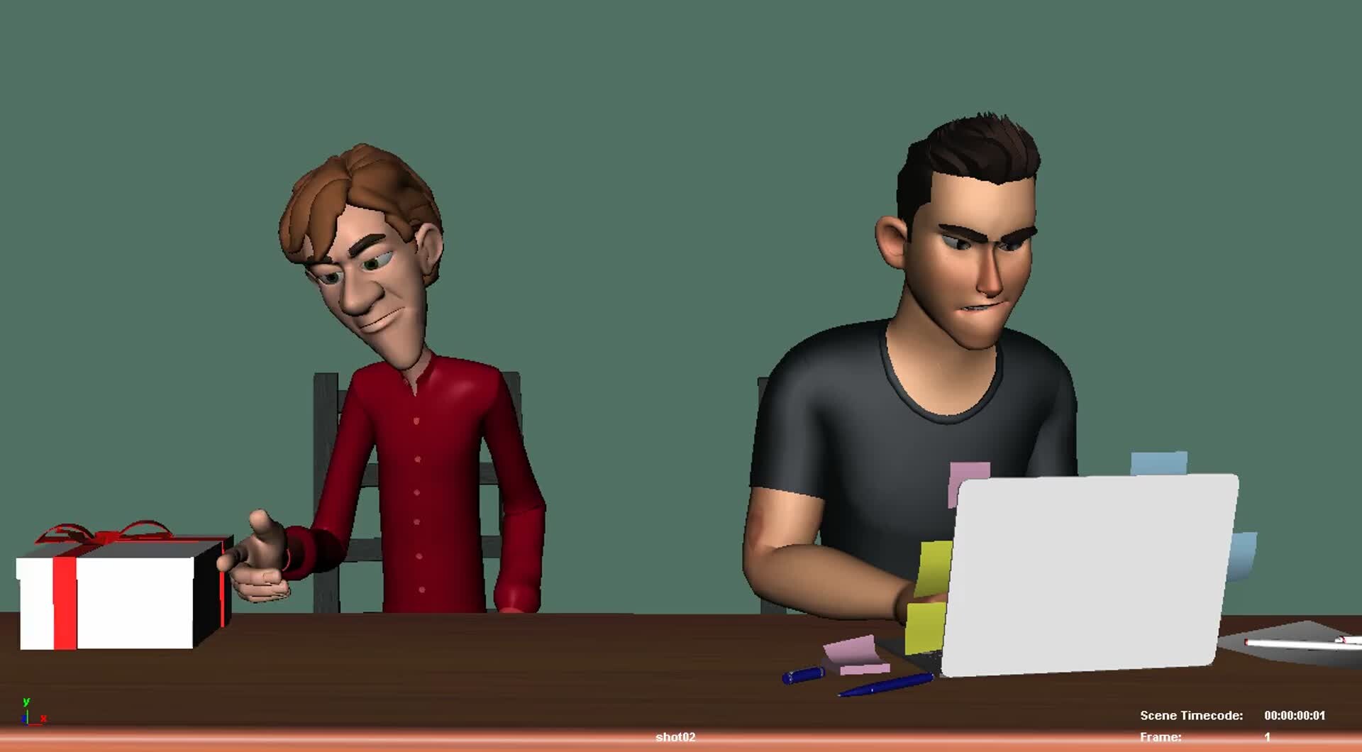 ArtStation - "Gift Card" - 3D Dialogue Animation