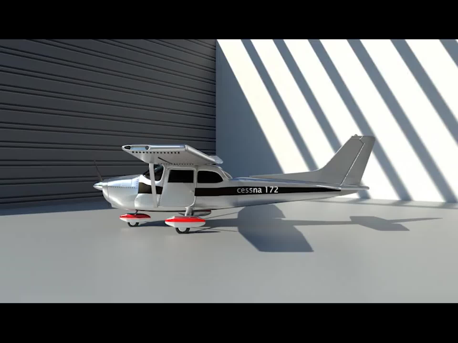 ArtStation - THE SILVER CESSNA SKYHAWK