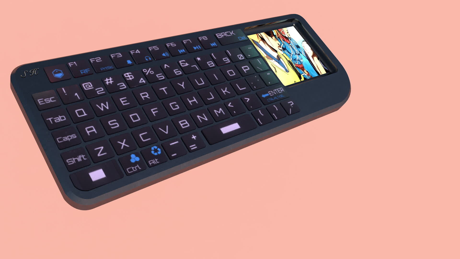 ArtStation - futuristic keyboard