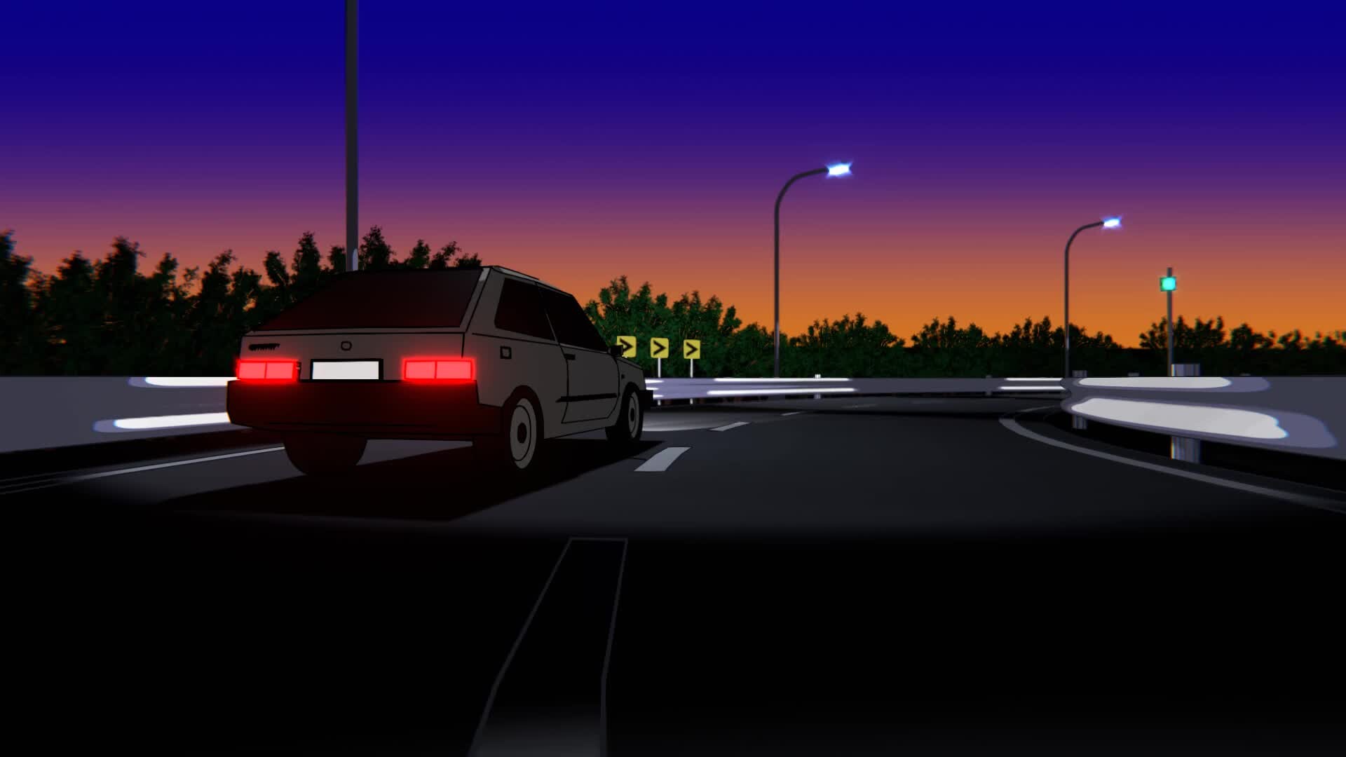 ArtStation - Looped car animation