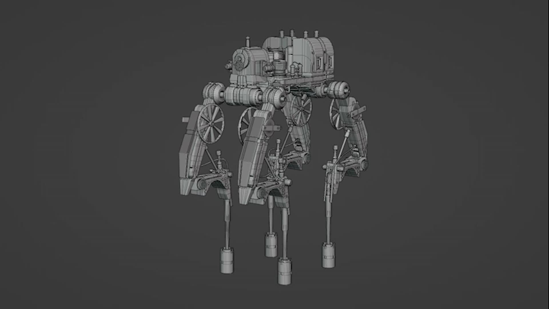 ArtStation - Steampunk Robot Rig and Animation