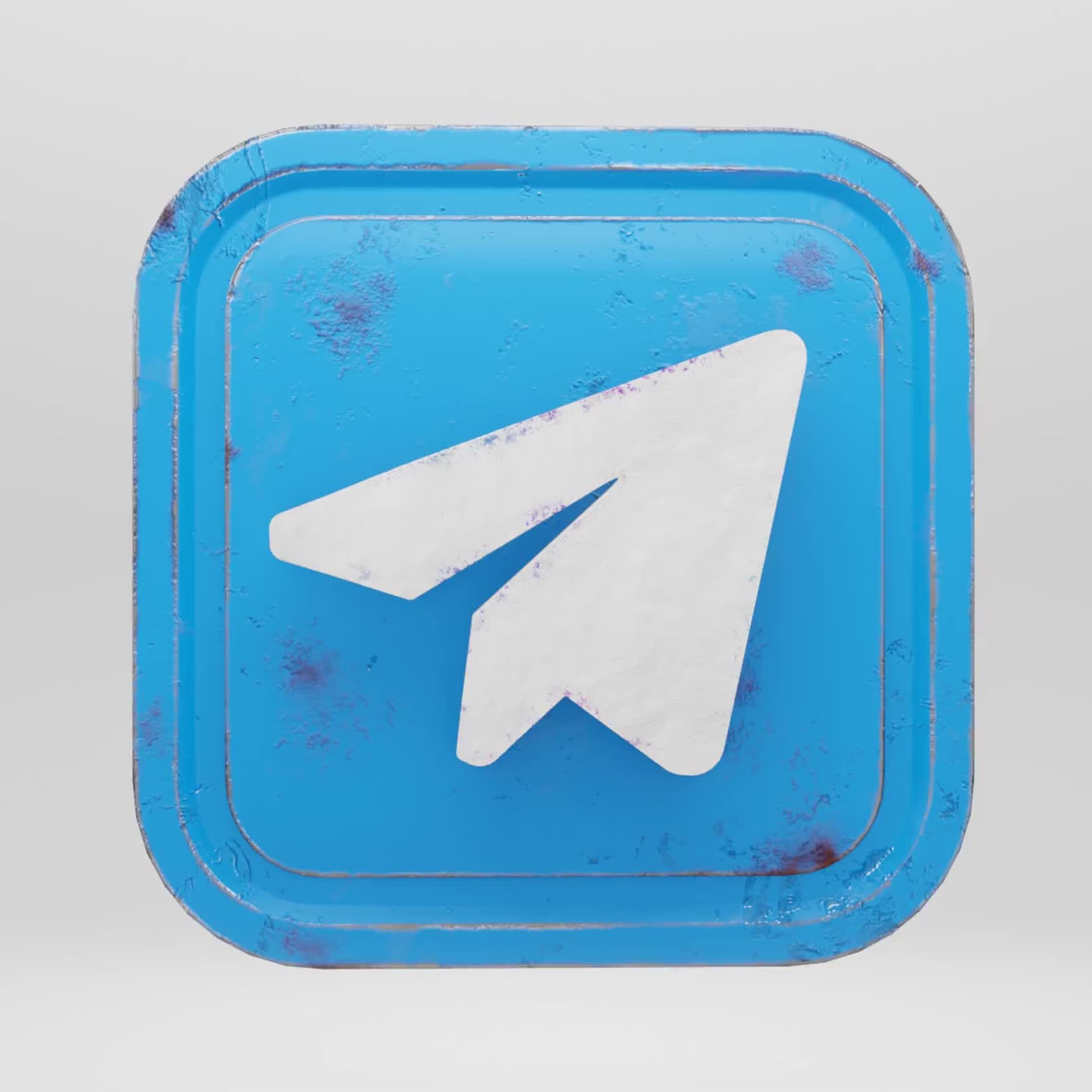 ArtStation - Telegram 3d logo | Modeling & Animation