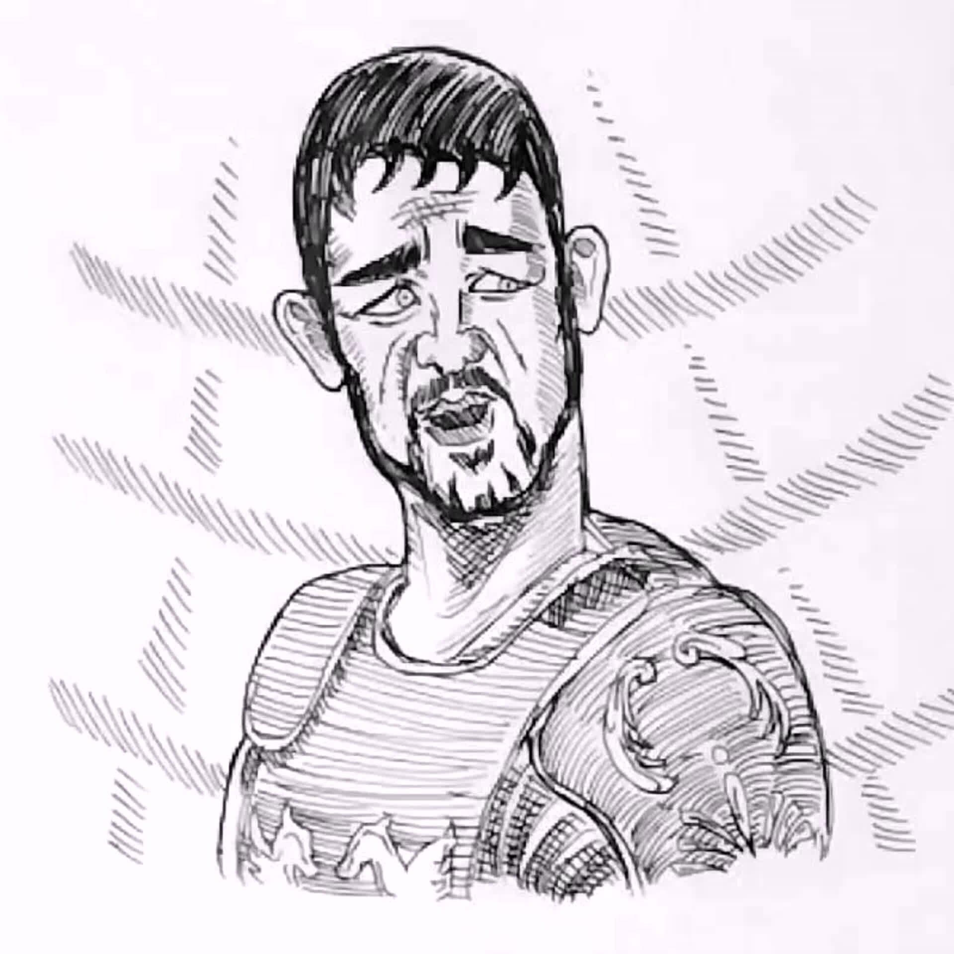 ArtStation - The portrait of Russell Crowe