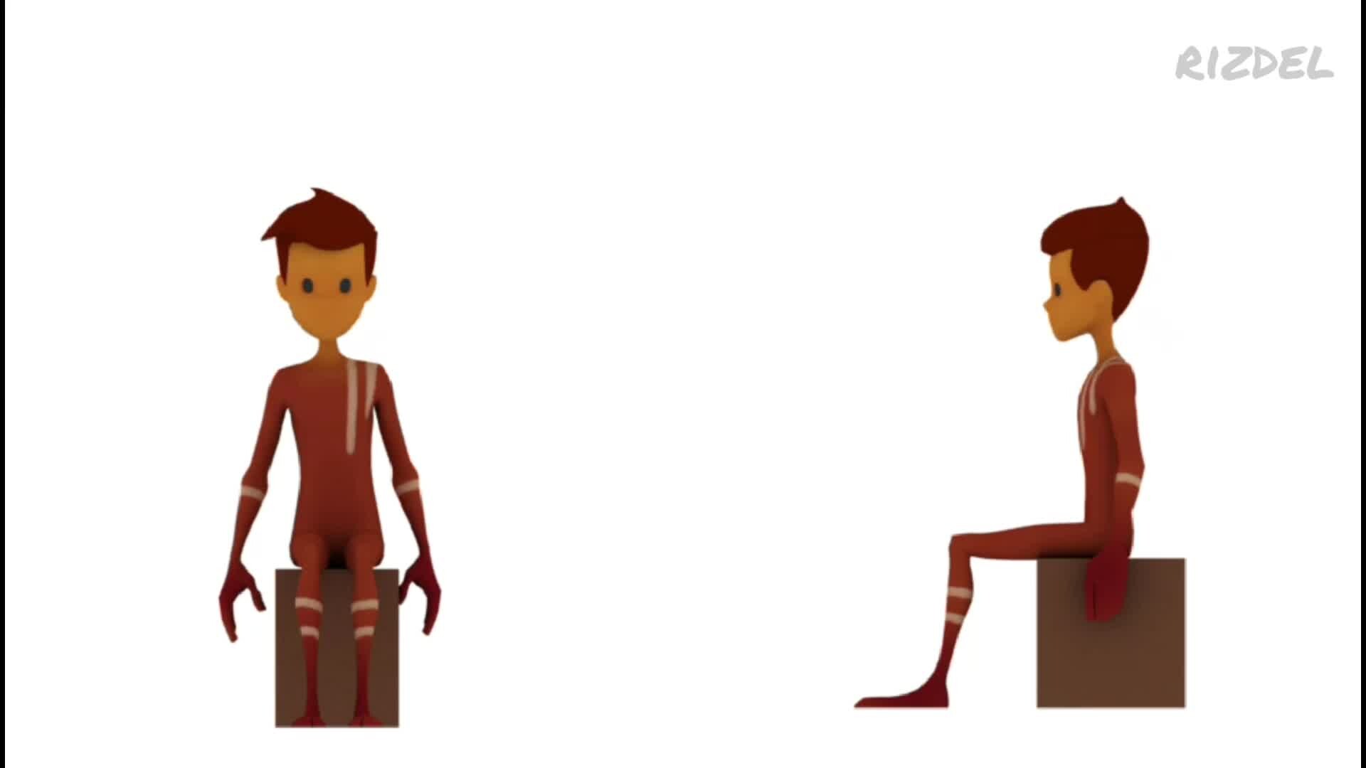 ArtStation - Stand Up from Sitting Animation